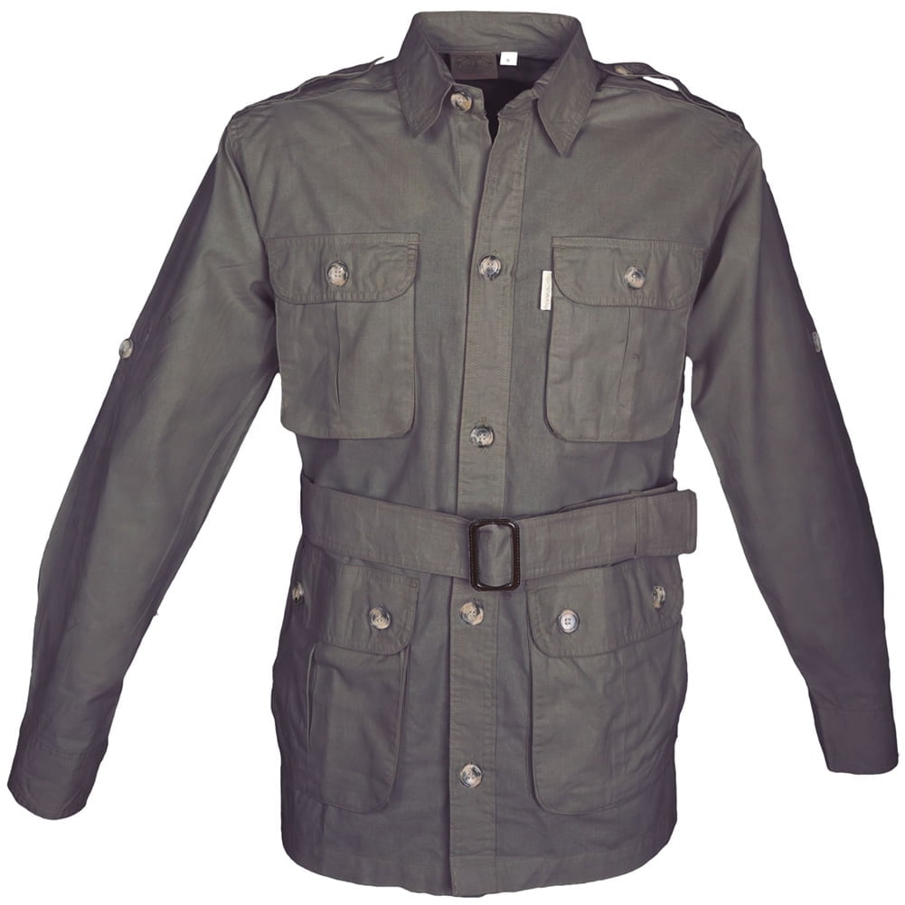 TAG SAFARI Adult Male Safari Jacket, Color: Olive, Size: L - Walmart.com