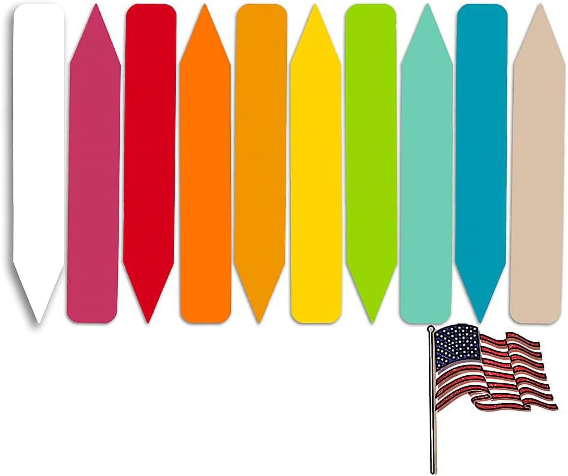 TAGKRAFTERS 4" x 5/8" Assorted Premium Pot Stakes - 250 Pcs - Plastic ...