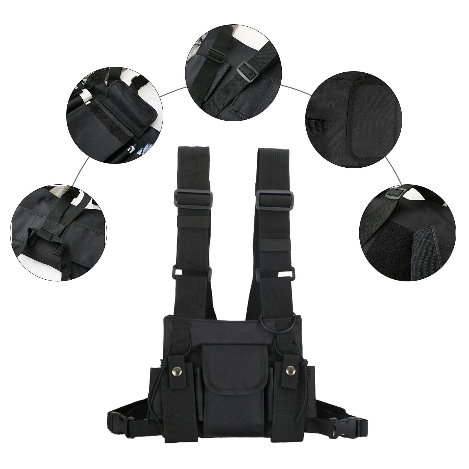 Wjsxc Radio Chest Bag Universal Hands Free Radio Front Bag Hip Hop Bag ...