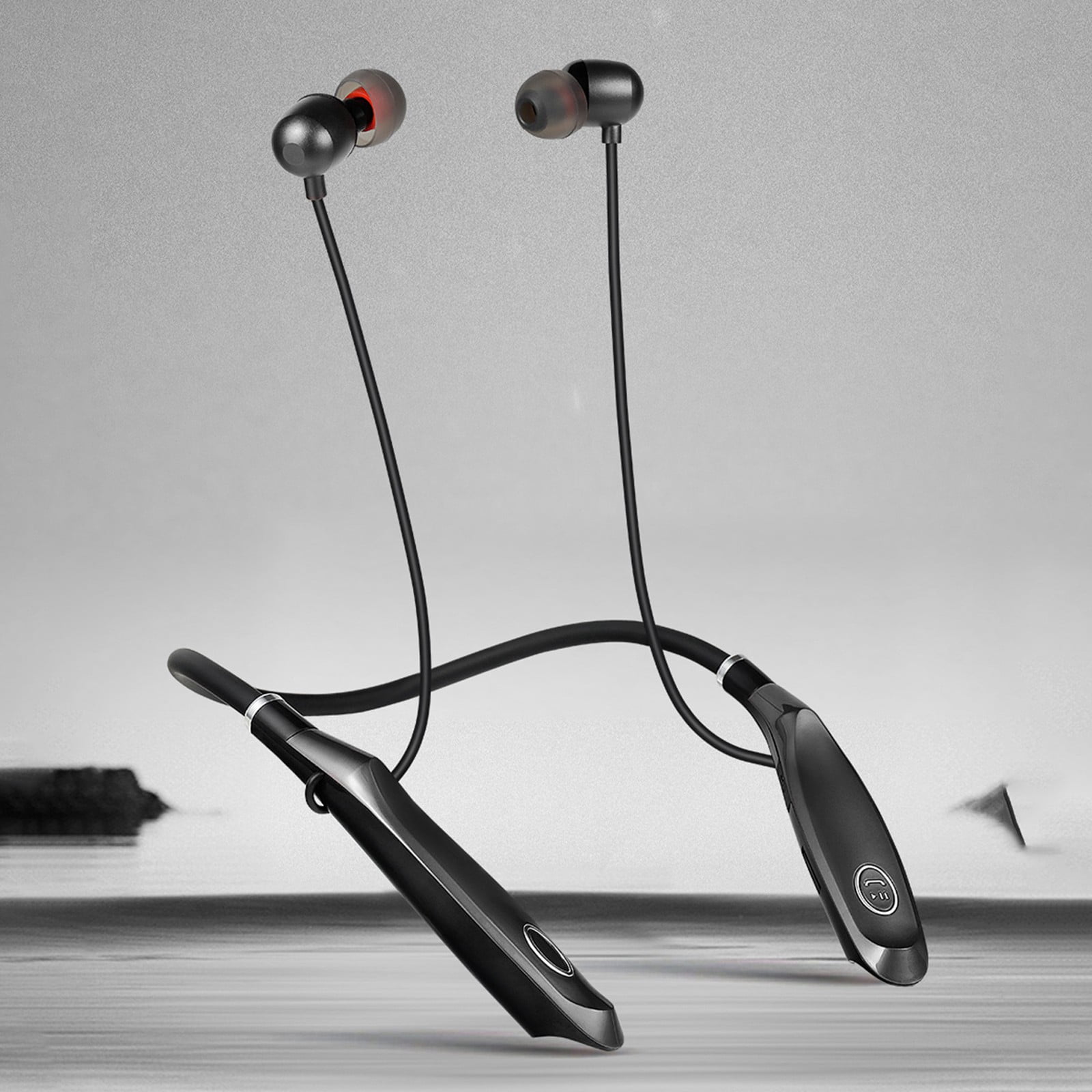 PRETXORVE Wireless Bluetooth Headphones Neck Hanging In-Ear Type Sports ...