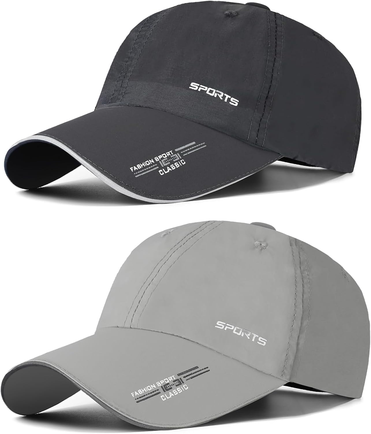 TAGVO 2 Packs Quick Dry Baseball Cap Unisex, Lightweight Outdoor Sports ...