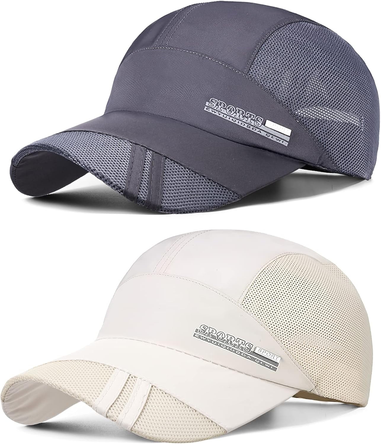 Tagvo Quick Dry Baseball Caps 2 Pack, Lightweight Foldable UV ...