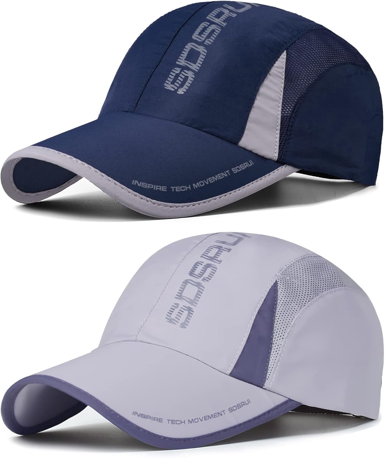 VETPW 2 Packs Unisex Quick Dry Baseball Cap Hat, Fashion Breathable ...