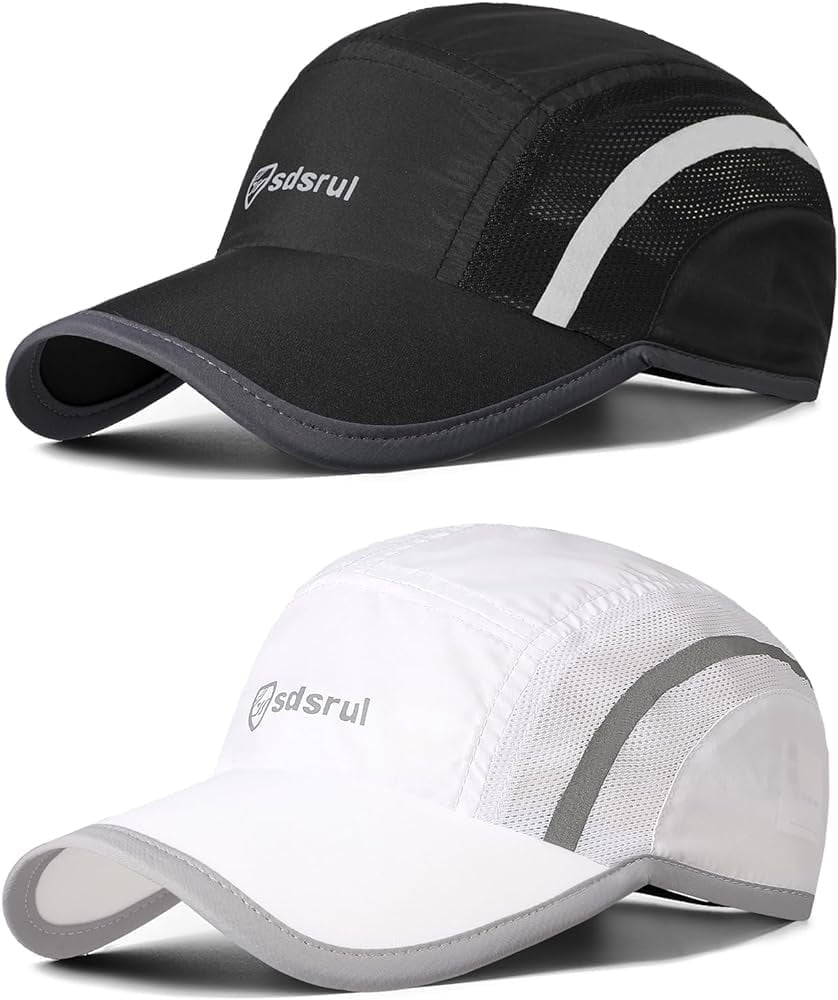TAGVO 2 Packs Unisex Quick Dry Baseball Cap Hat, Fashion Lightweight ...