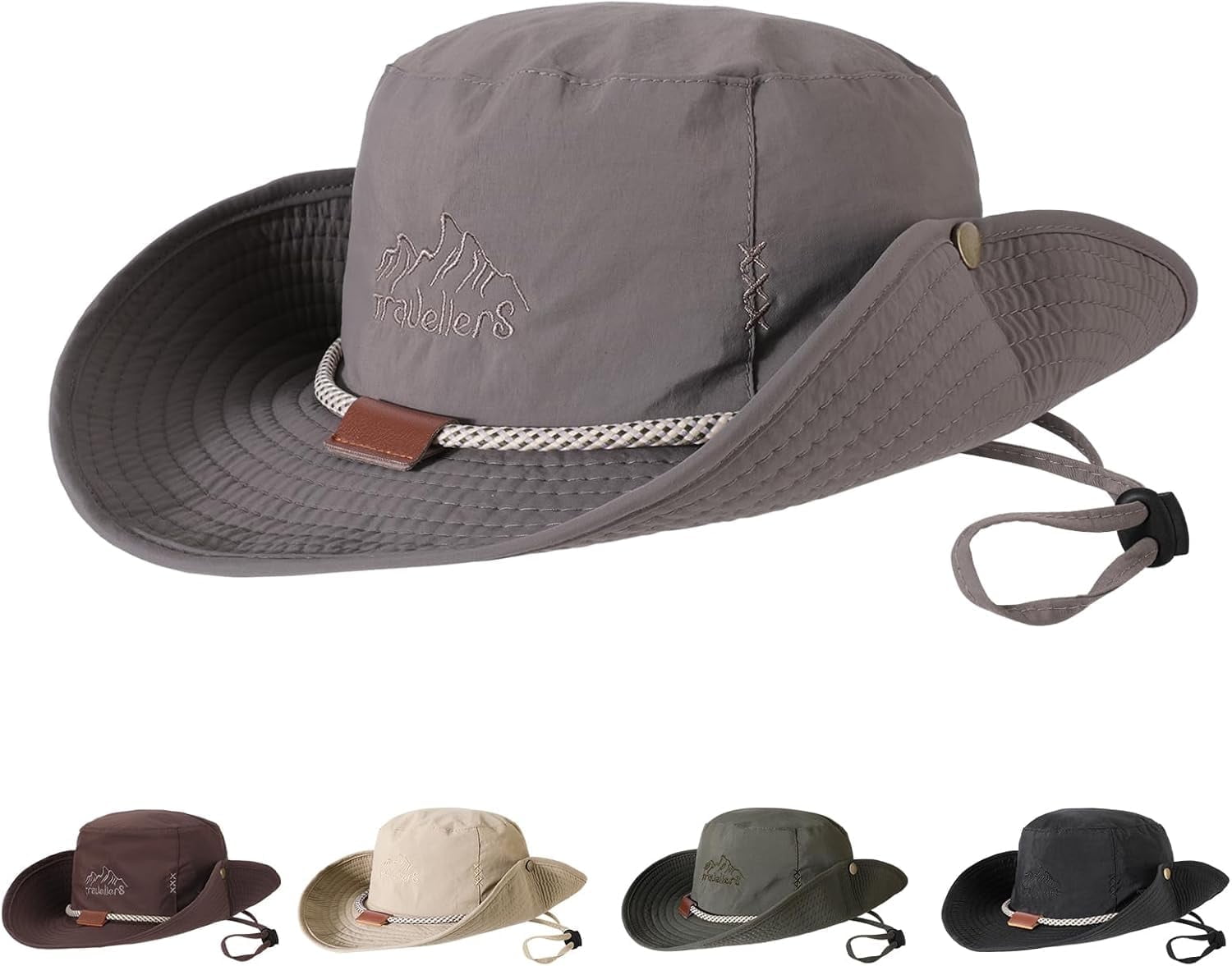 TAGVO Boonie Hat Fishing Hat, Foldable Cowboy Style Bucket Hat Sun Hat ...