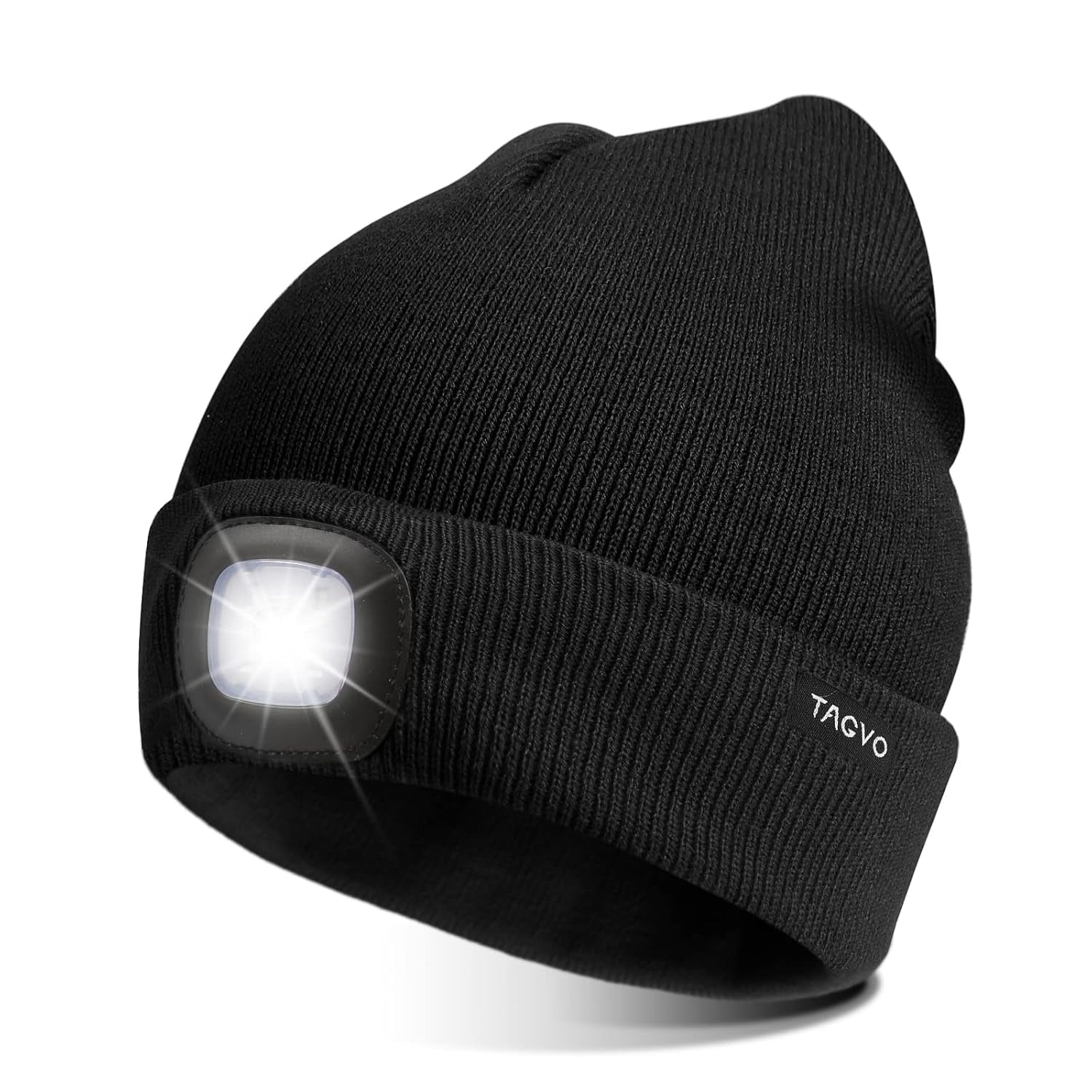 TAGVO Unisex Beanie with The Light, USB Rechargeable LED Caps ...