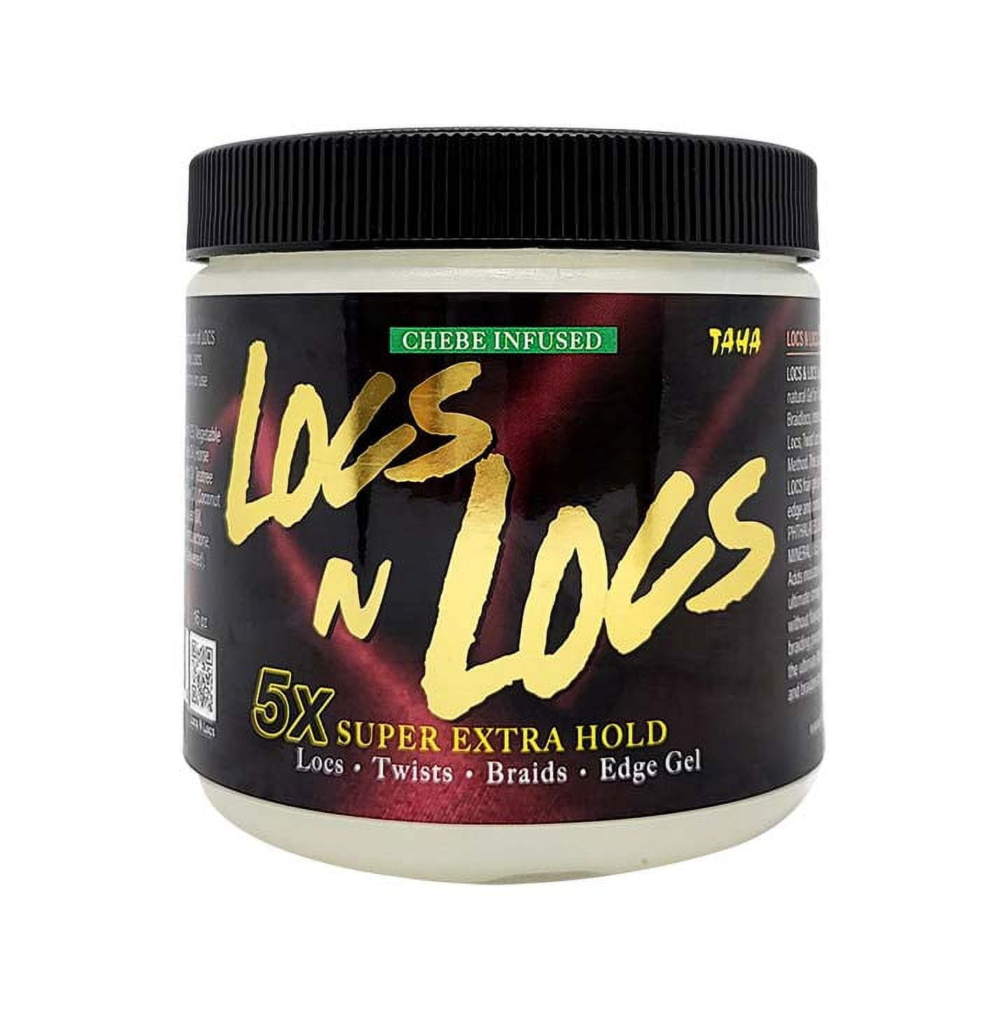 Taha Locs N Locs 5X's Super Extra hold for Locs Twists, Braids Edge Gel ...