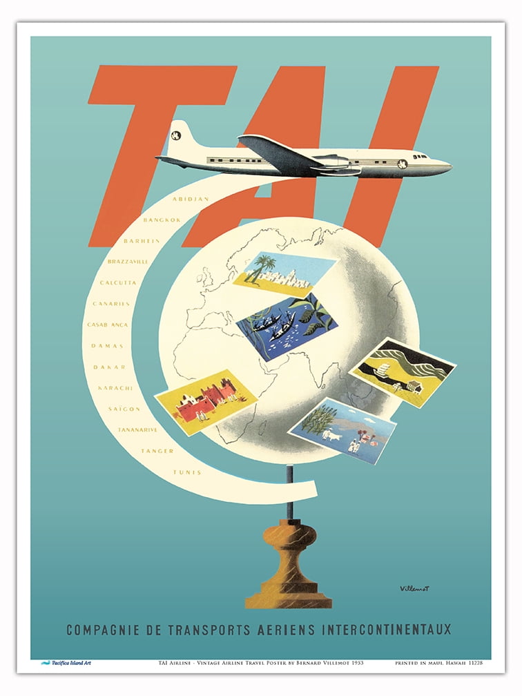 TAI Airline (Transports Aériens Intercontinenteaux) - Vintage Airline ...