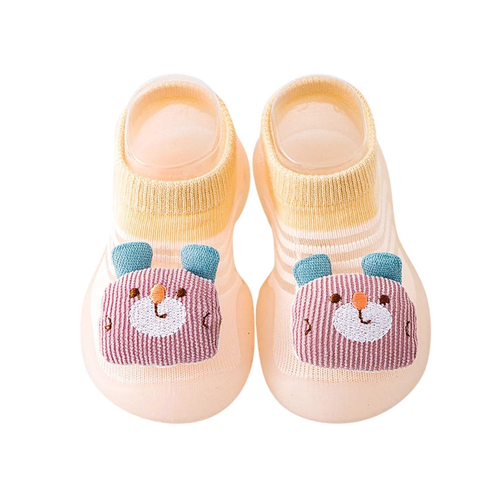 TAIAOJING Baby Boy Girls Sock Shoes Toddler Cute Bear Pattern Children ...