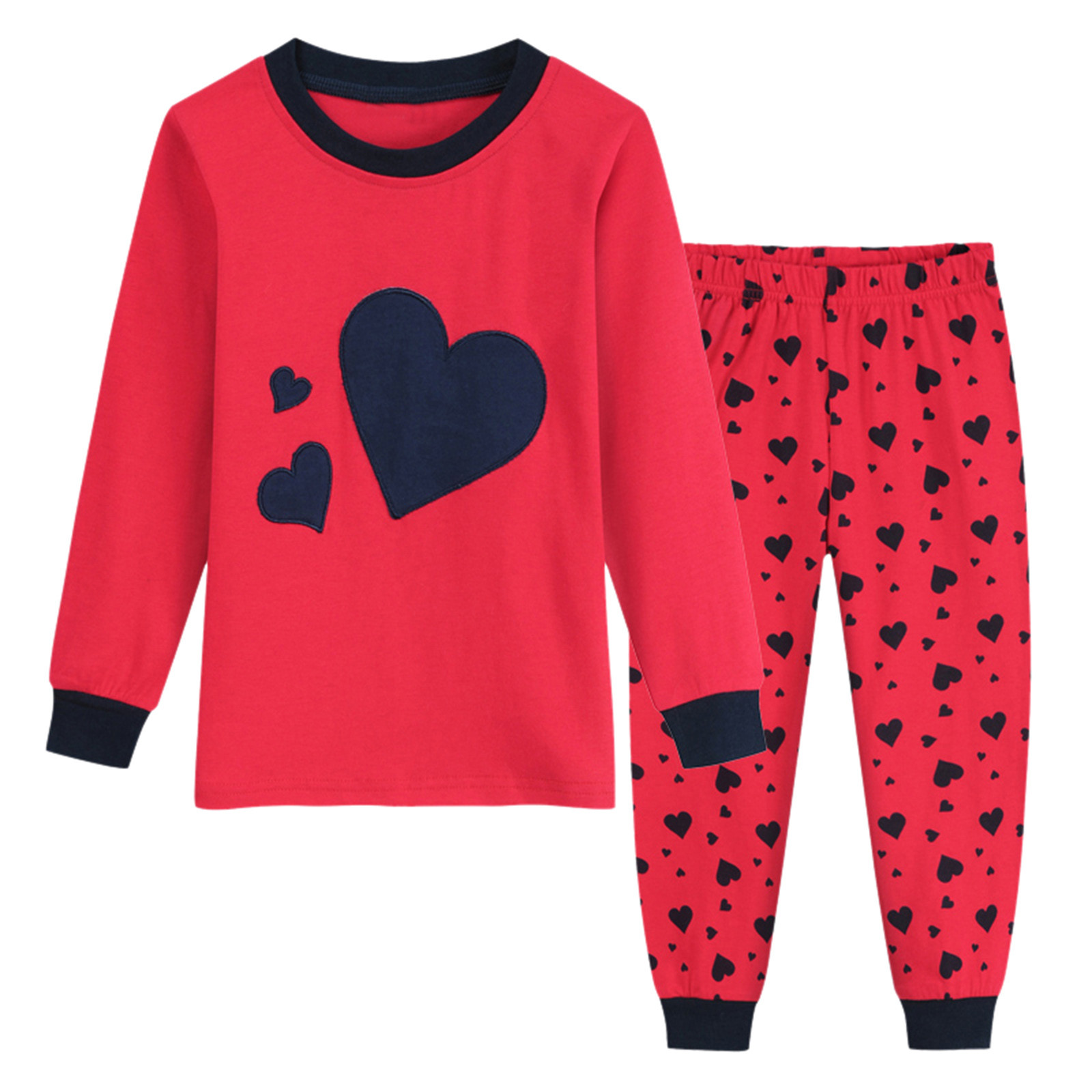 TAIAOJING Baby Boys Girls Pajama Set Kids Outfits Cartoons Printed Long ...