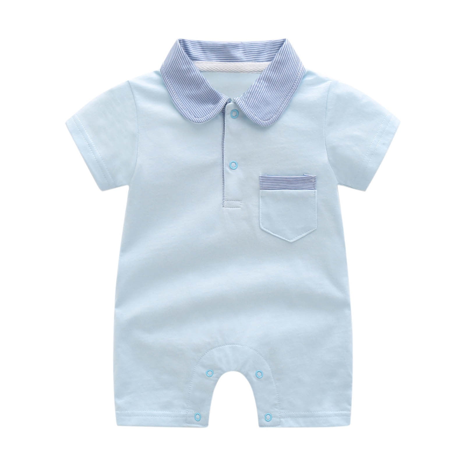 TAIAOJING Baby Boys Girls Romper Cartoon Girls And Boys Short Sleeve ...