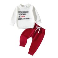 Younger Tree Newborn Infant Halloween Pumpkin Outfit, Long Sleeve Shirt & Pants Set, Gift for 12 ...