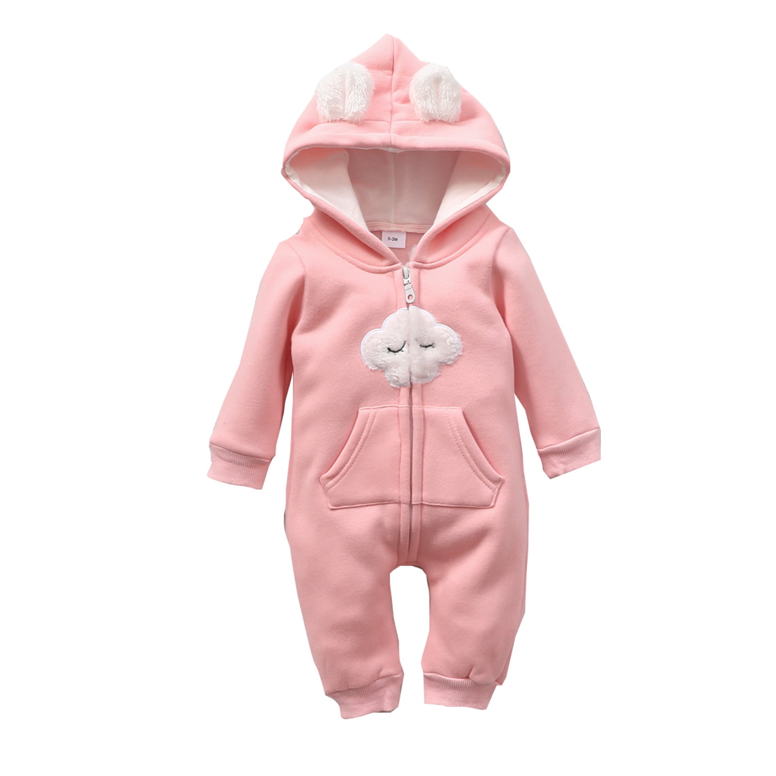 TAIAOJING Baby Romper Jumpsuit Toddler Boys Girls Autumn Winter Long ...