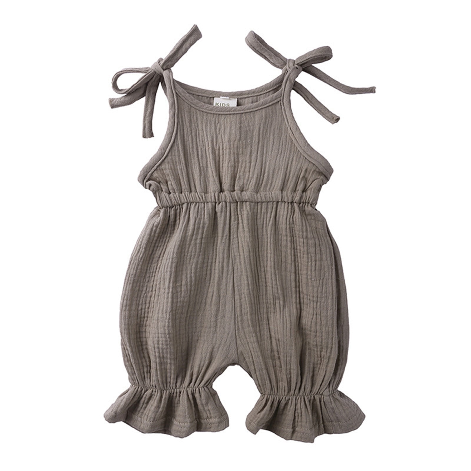 TAIAOJING Baby Romper Summer 1 Piece Outfit Girls Boys Cotton Linen ...
