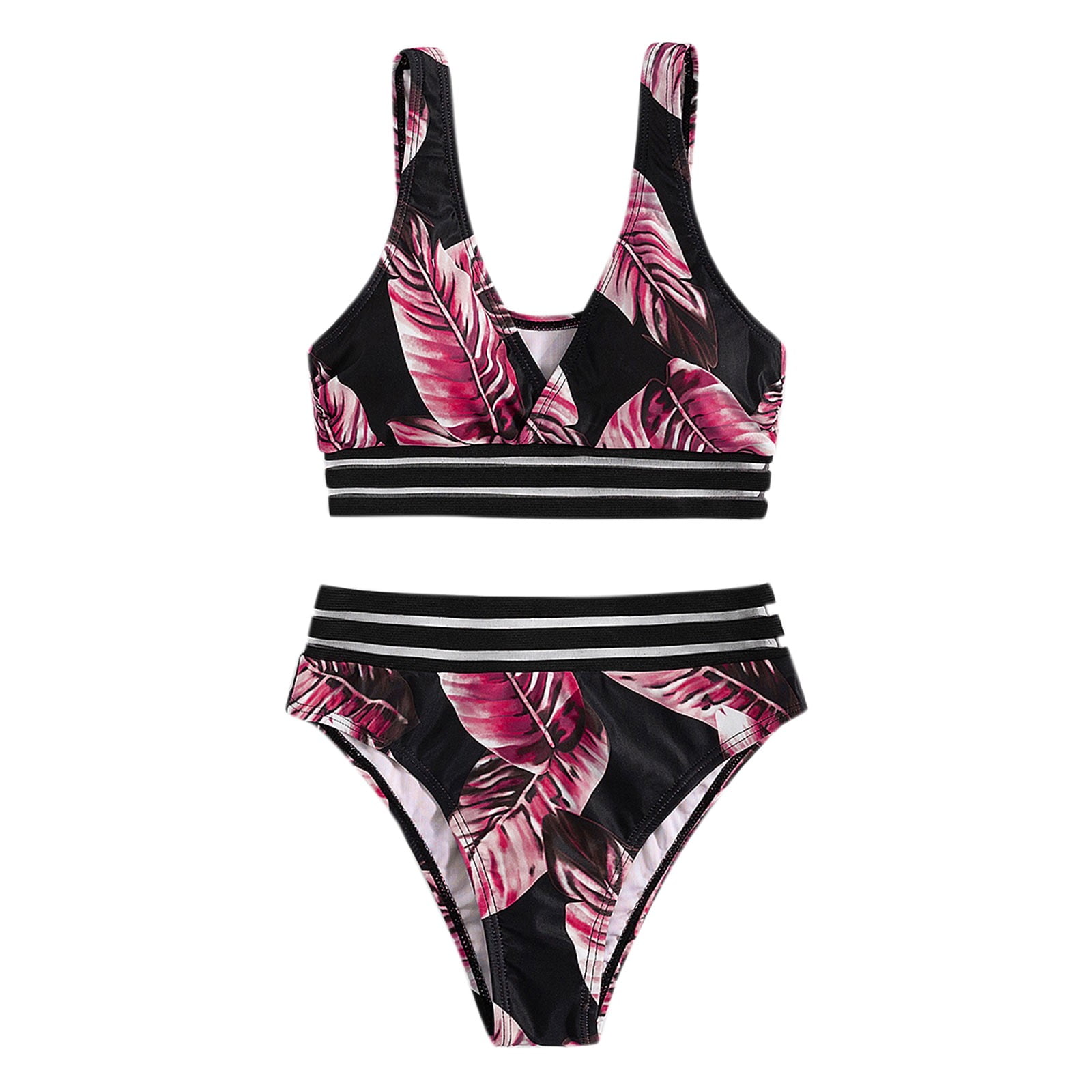 Taiaojing Bathing Suit For Women High Waisted Bikini Sets Falbala