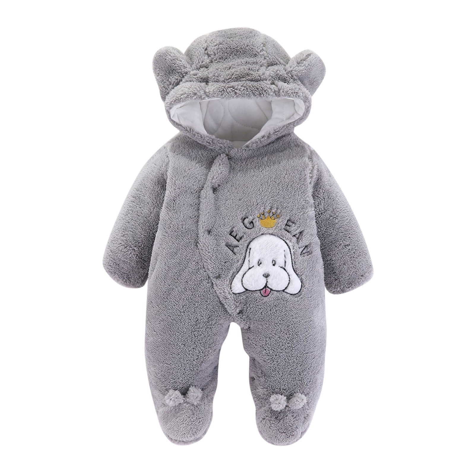 TAIAOJING Bear Warmer Snowsuit Baby Boys Girls Long Sleeve Cute Cartoon Animals Letter Bear Ears ...