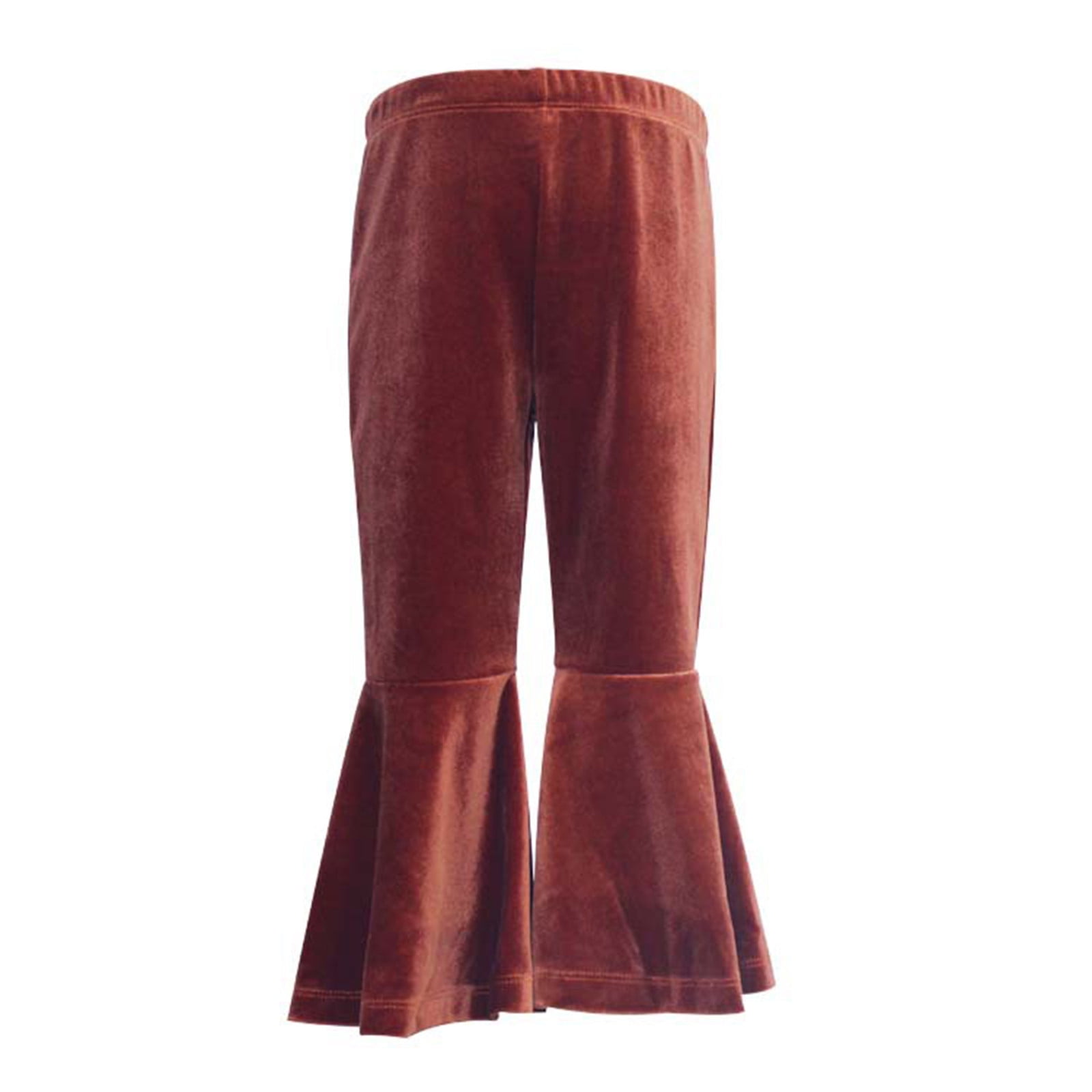 TAIAOJING Bottom Pants Toddler Bell-Bottoms Bell Baby Pants Stretch ...
