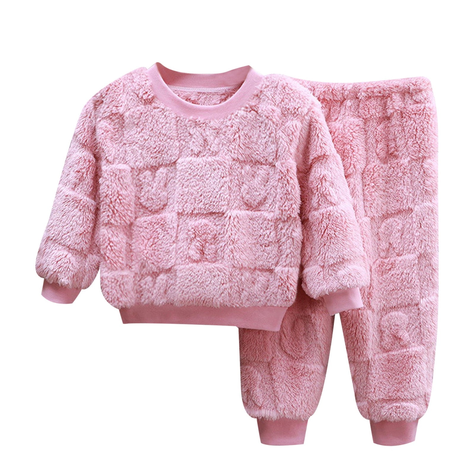 TAIAOJING Boys Girls Fuzzy Pants Set Outfits Children's Set Baby And ...
