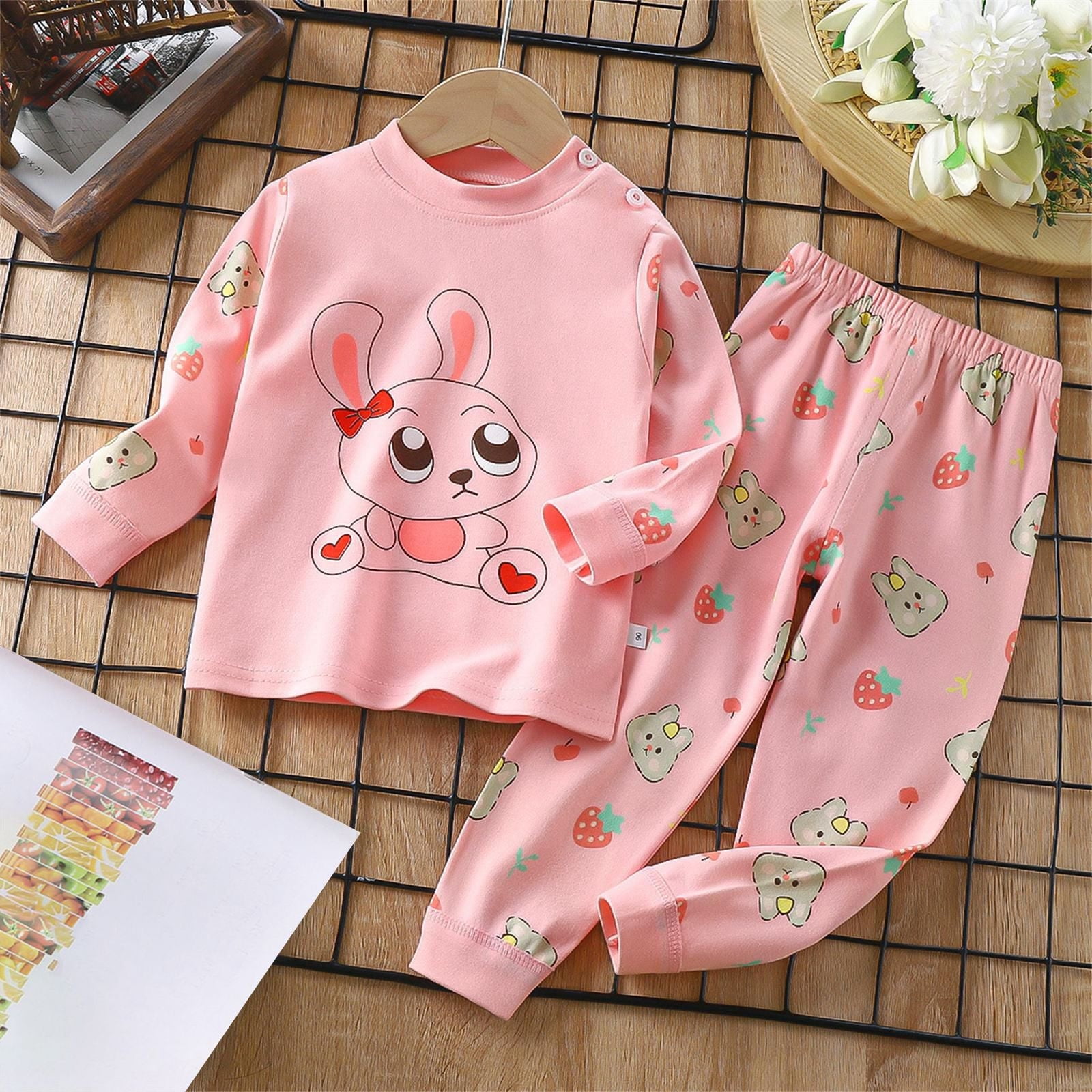 TAIAOJING Boys Girls Pajamas Set Kids PJs Children's Underwear Cartoon ...