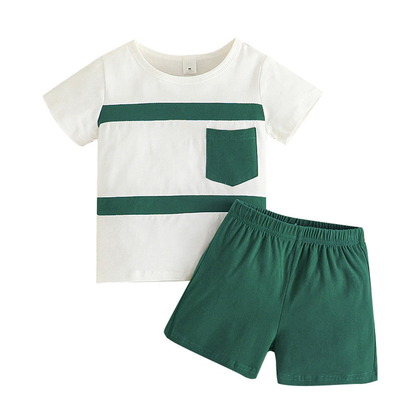 TAIAOJING Boys' Shorts Set Outfits Summer Toddler Boys Short Sleeve ...
