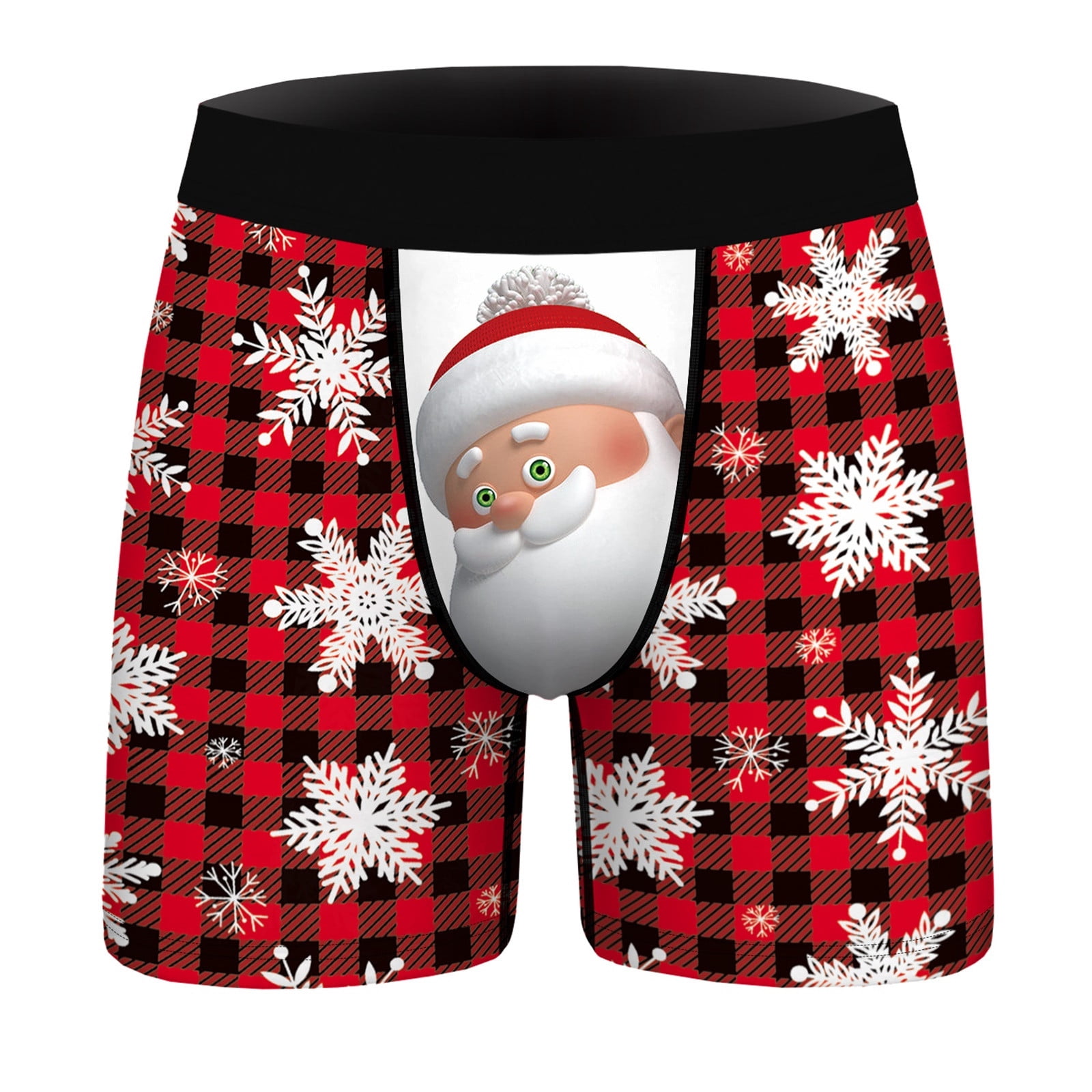 TAIAOJING Christmas Underwear for Men Mens Flat Slim Long Breathable ...