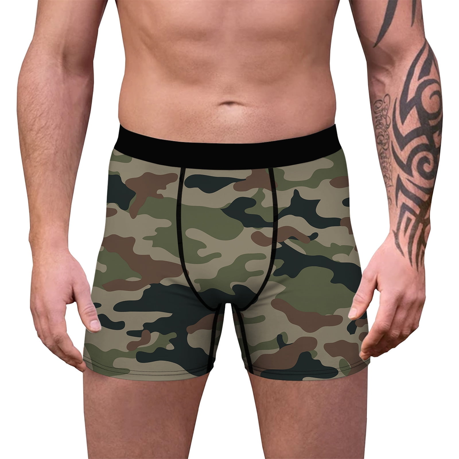 TAIAOJING Classic Boxers Shorts Men's Casual Print Slim Breathable ...