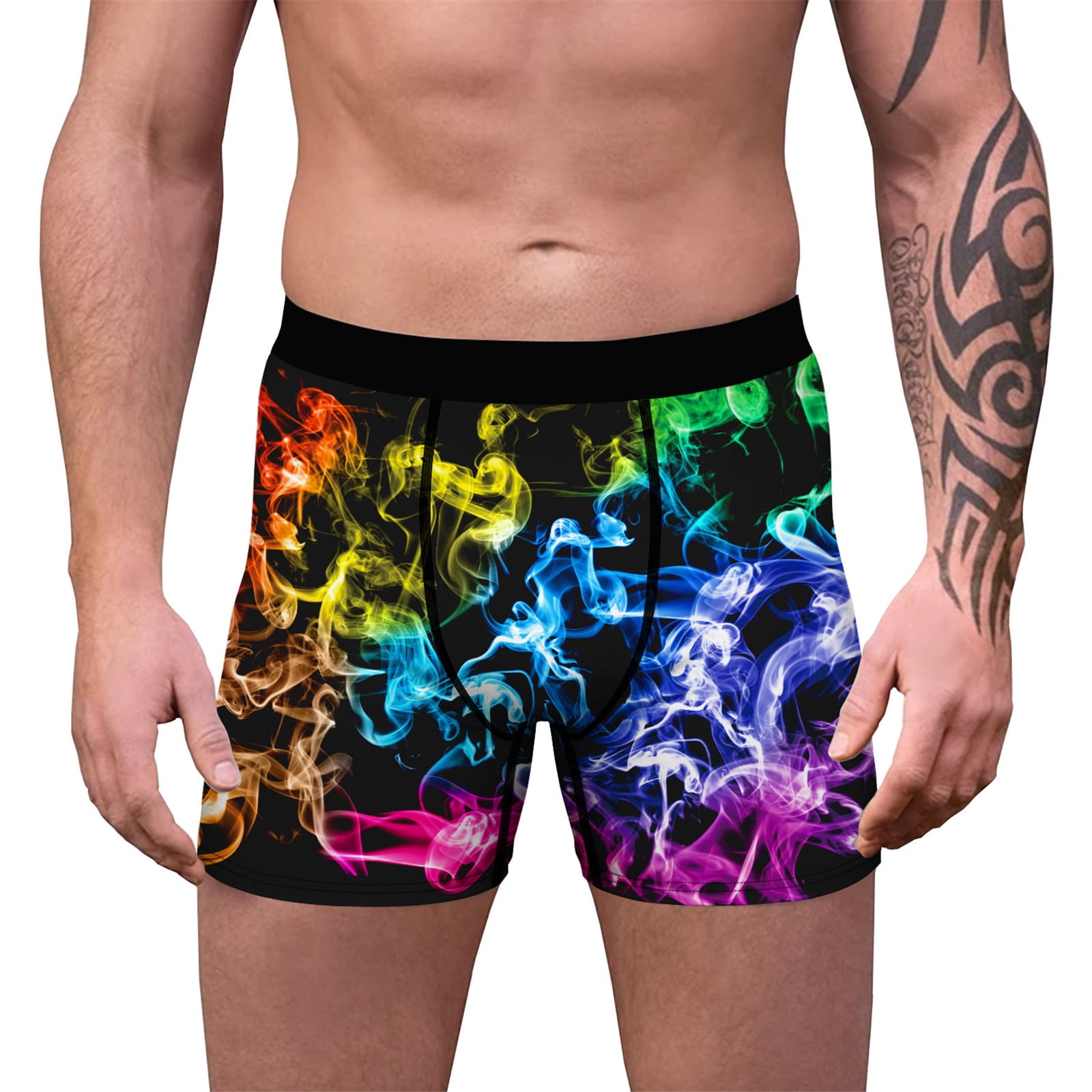 TAIAOJING Classic Boxers Shorts Men's Casual Print Slim Breathable ...