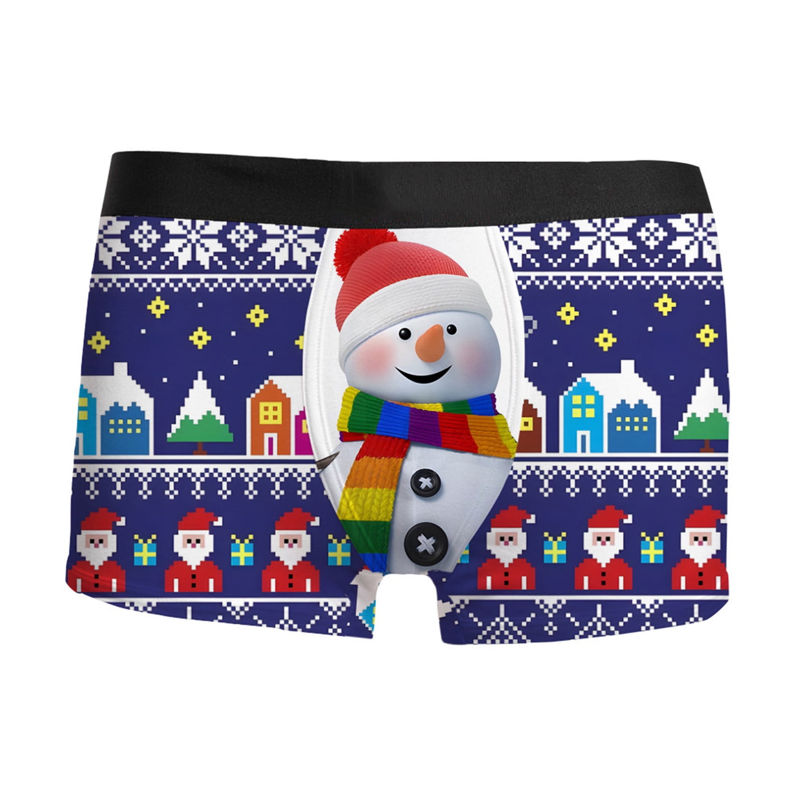TAIAOJING Classic Boxers Shorts Mens Christmas Digital 3D Printing ...