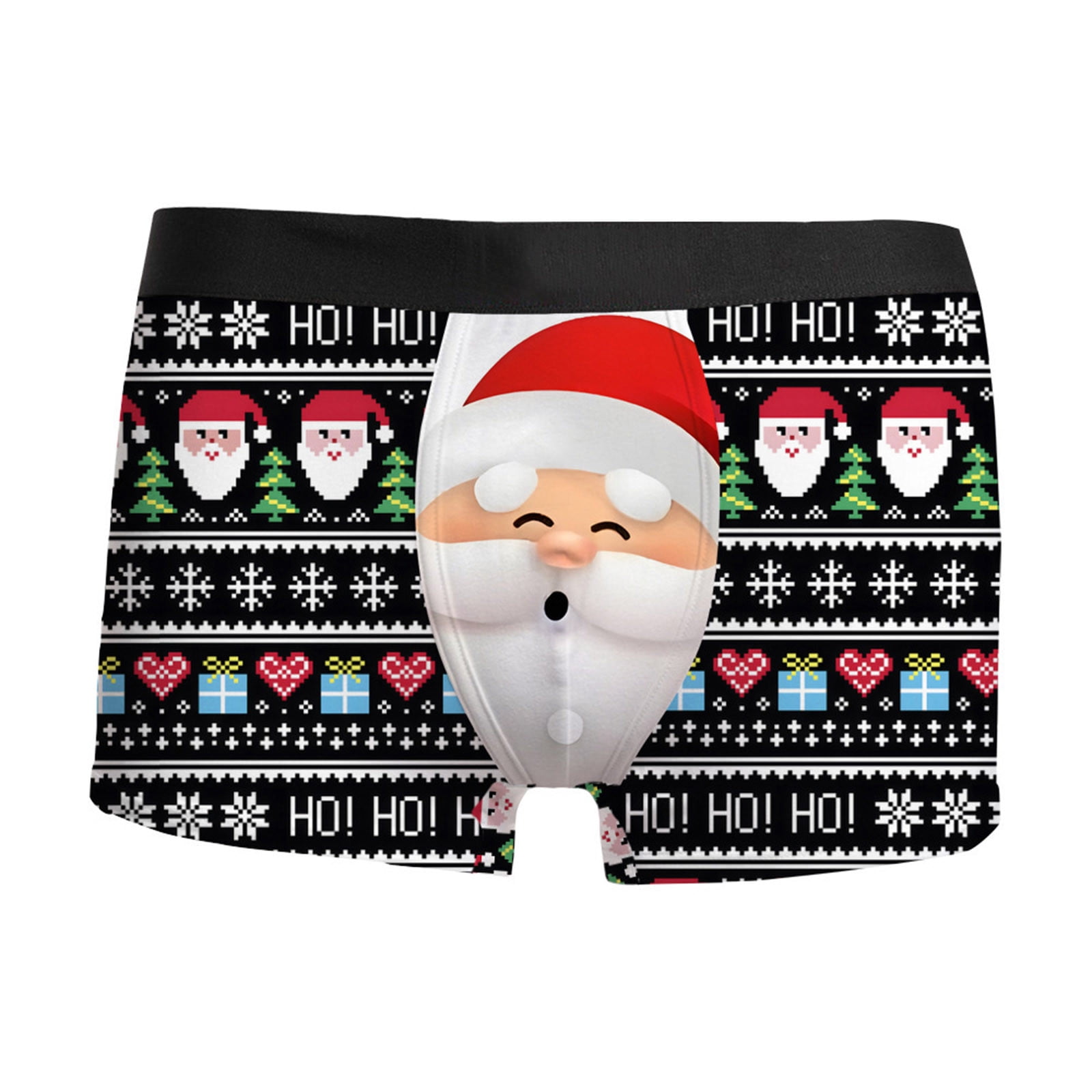 TAIAOJING Classic Boxers Shorts Mens Christmas Digital 3D Printing ...