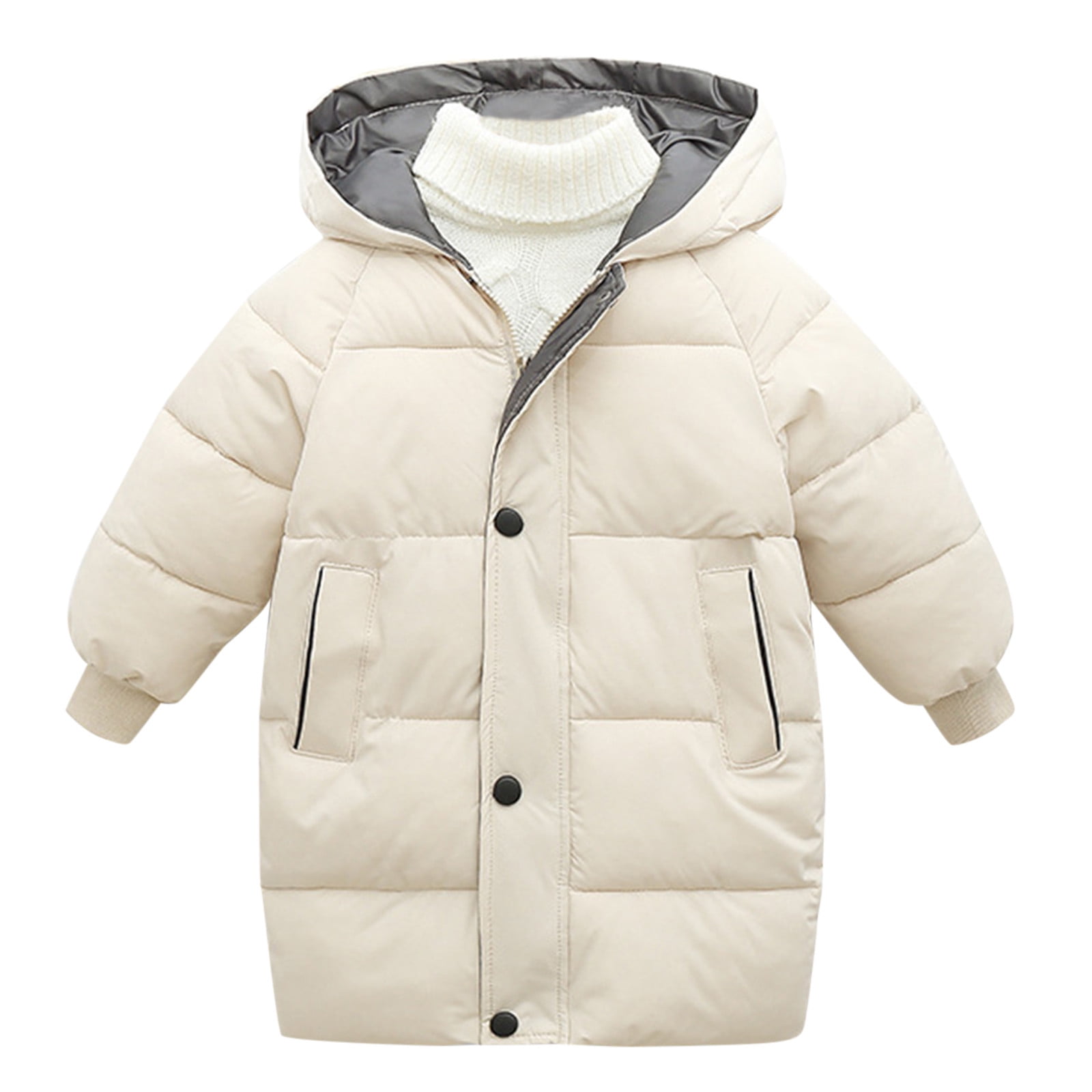 TAIAOJING Coat For Toddler Baby Boys Girls Kids Winter Thick Warm Parkas Hooded Windproof ...