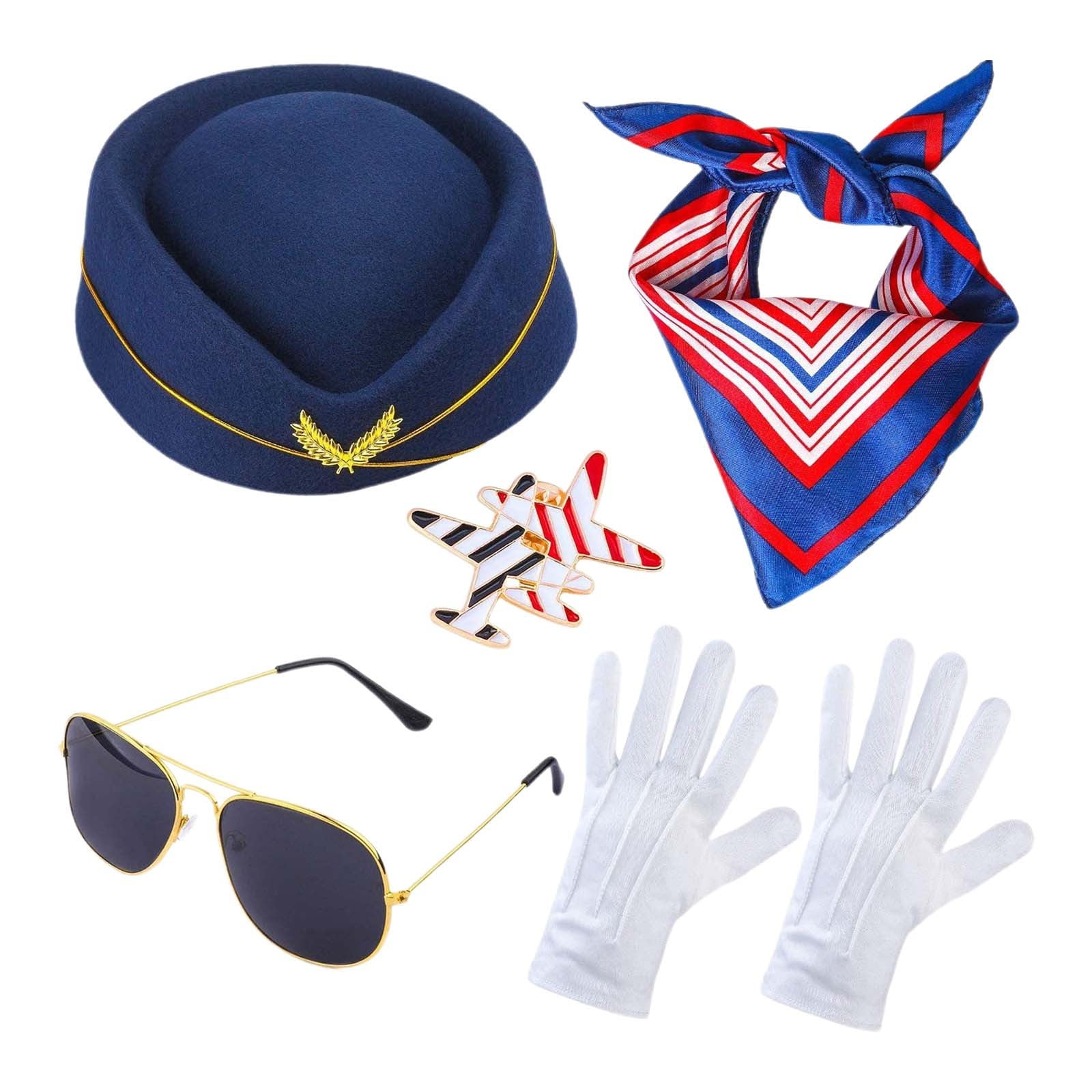 TAIAOJING Crew Party For Men And Women Flight Attendant Dress Up Outfit ...