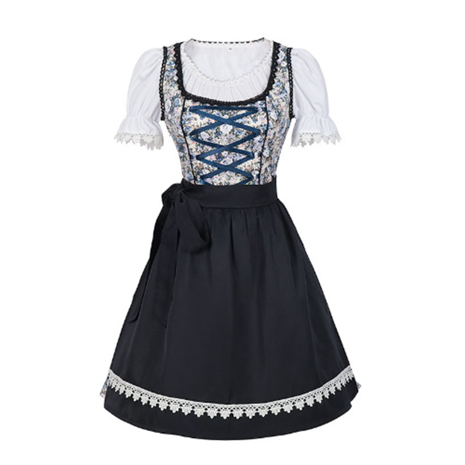 TAIAOJING Dirndl Dresses Women Traditional German Oktoberfest Dress ...