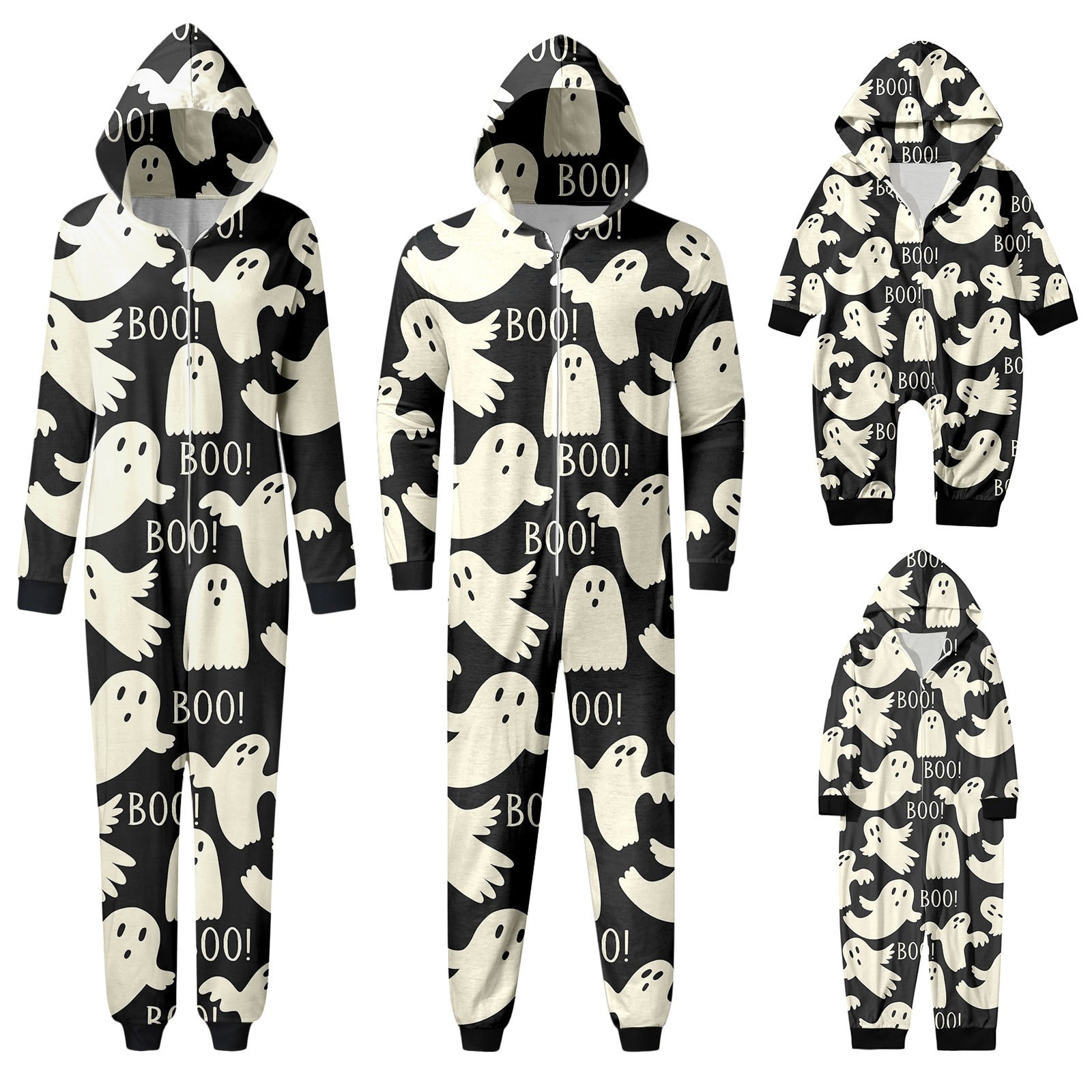 TAIAOJING Family Matching One Pieces Women Cute Ghost Halloween Day ...