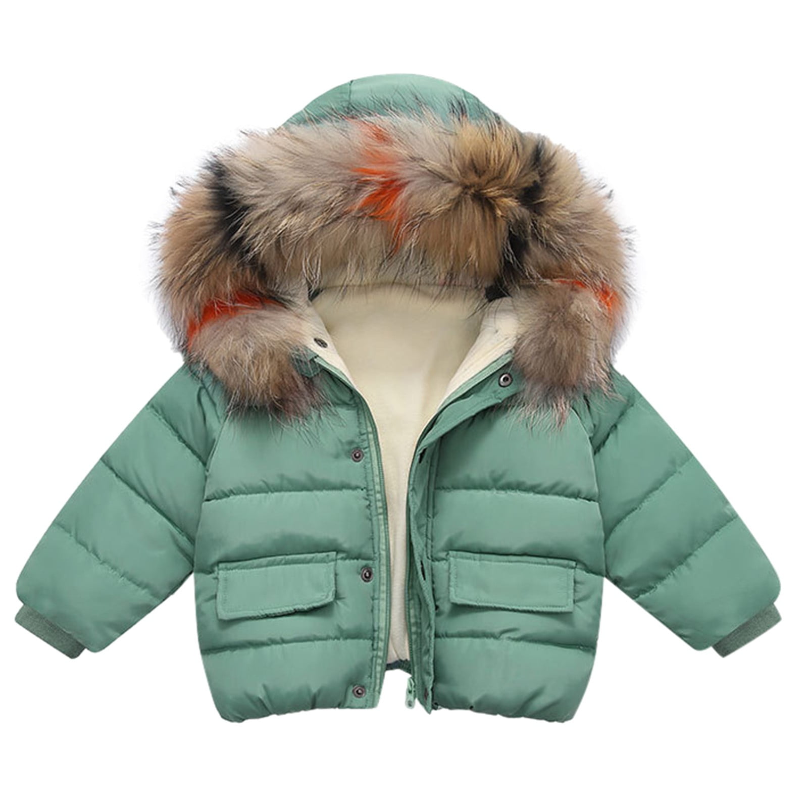 TAIAOJING Girl Boy Fall Spring Down Puffer Jacket Lightweight Solid ...