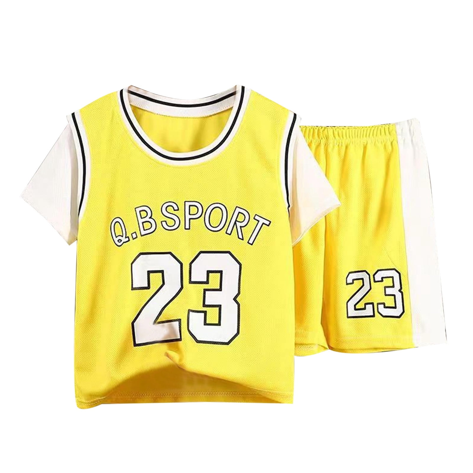 TAIAOJING Girls Boys 2 Piece Outfits The New Summer Children's Short ...