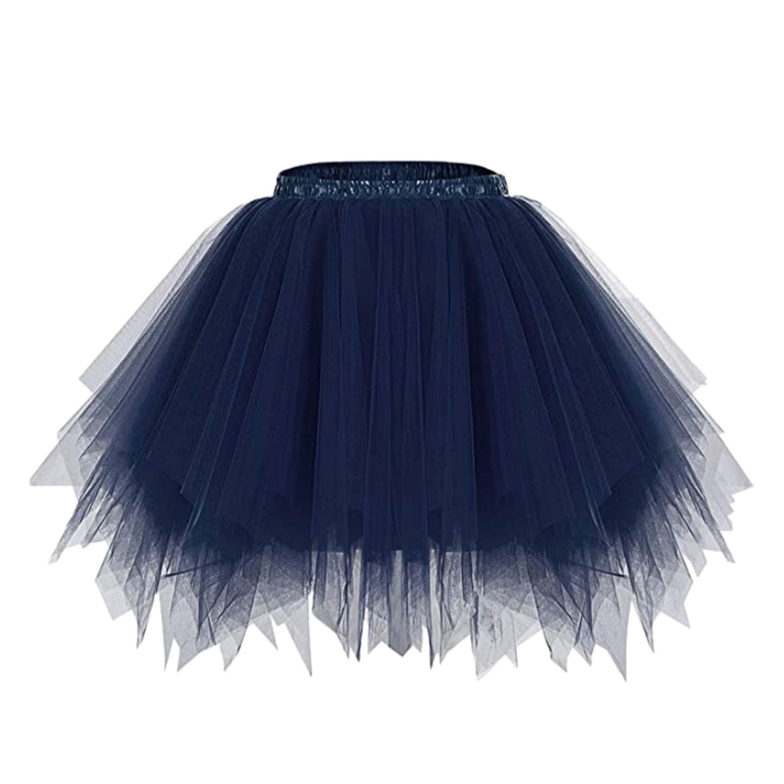 TAIAOJING Girls Rainbow Flower Tulle Skirt Women's Candy Color ...