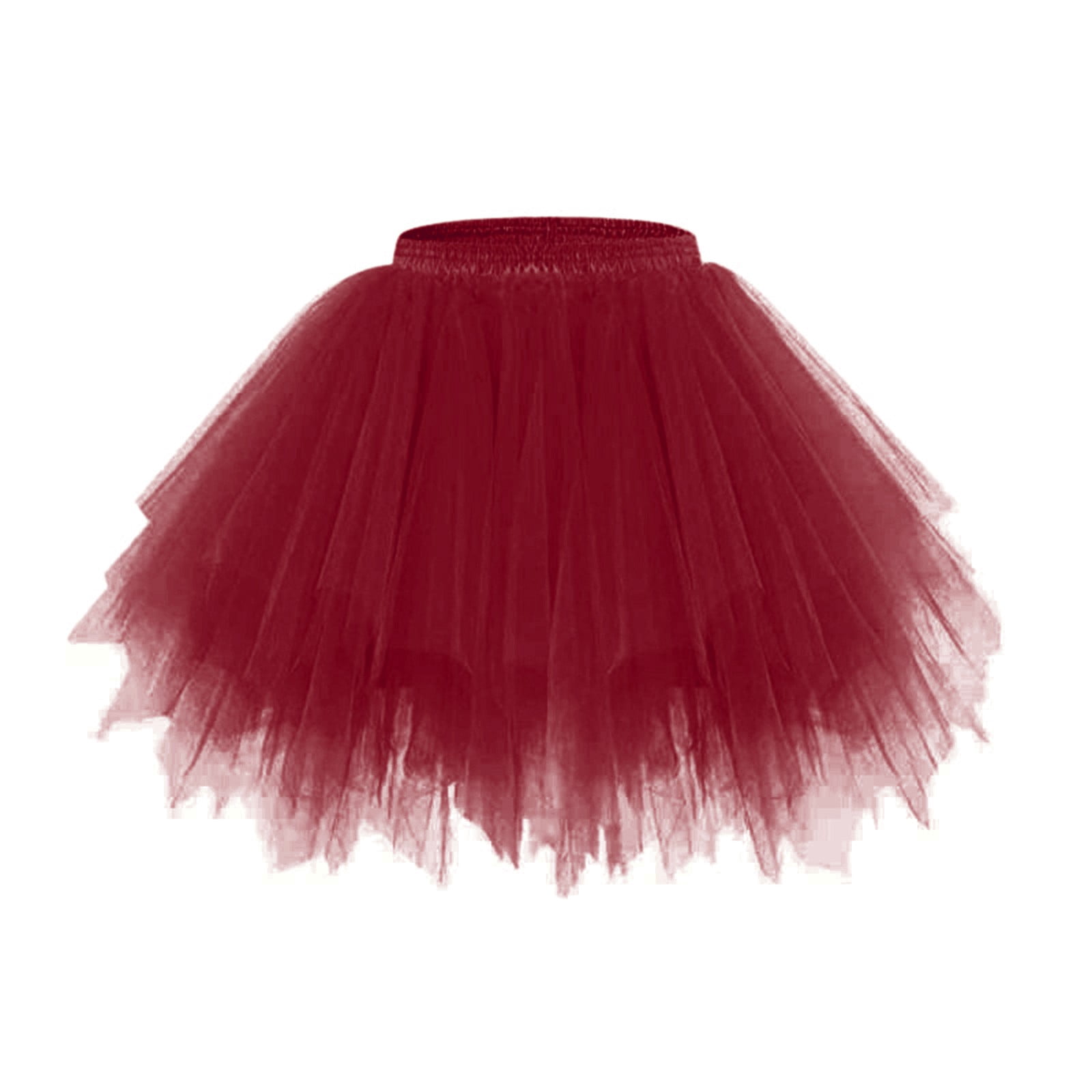 TAIAOJING Girls Rainbow Flower Tulle Skirt Women's Candy Color ...