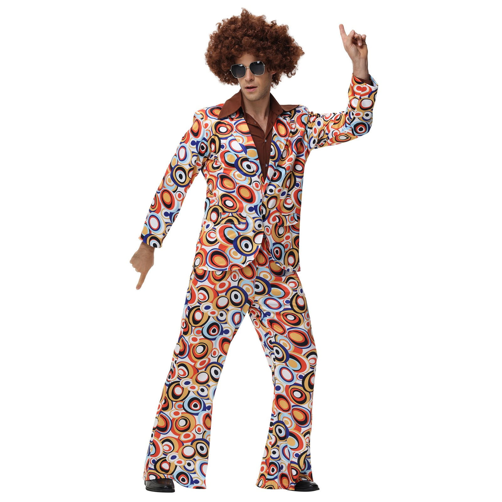 TAIAOJING Hallowmas Carnival Outfits Adult Retro 70s Disco Costumes ...