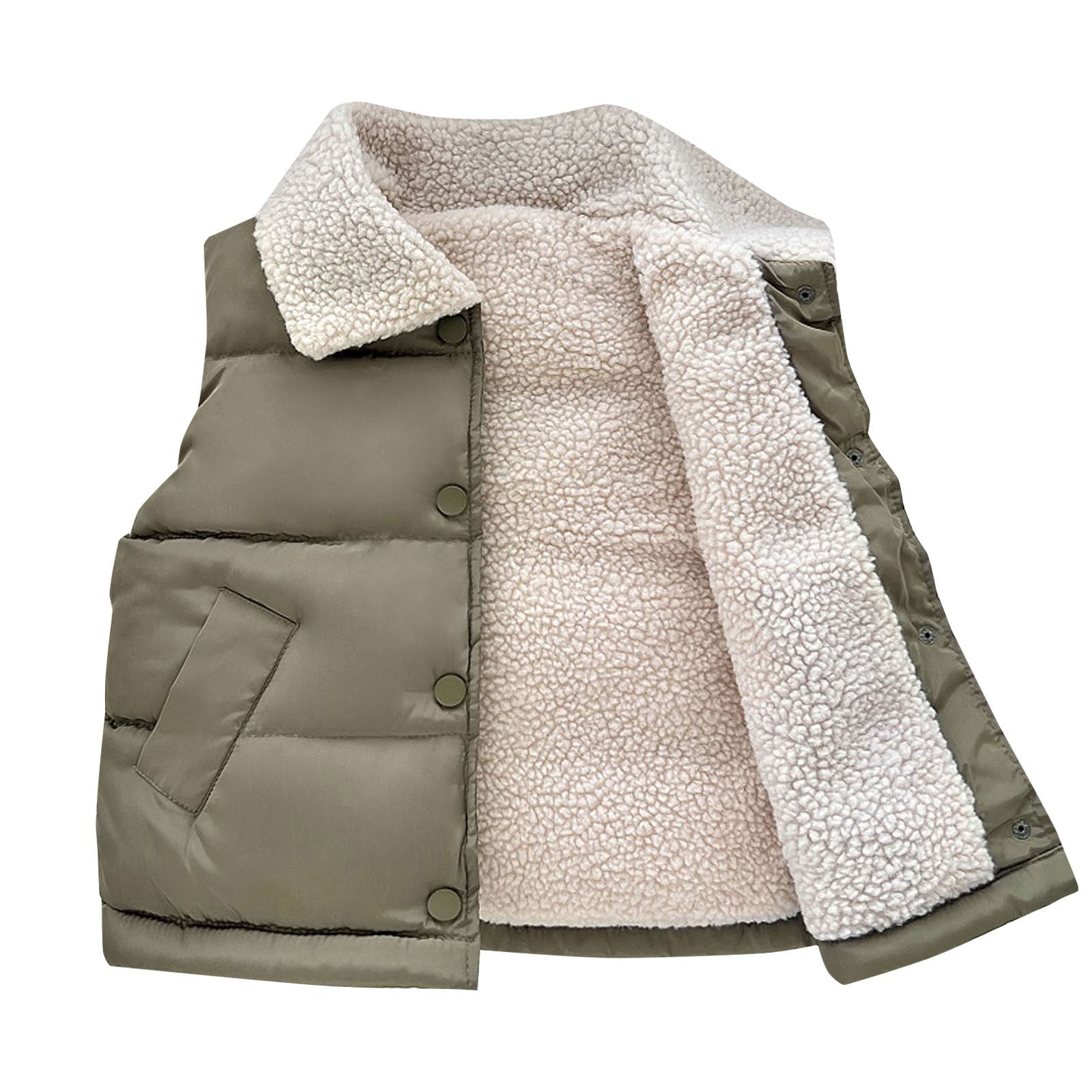 TAIAOJING Toddler 2025 Winter Child Vest Lamb Coat Trendy Baby ...