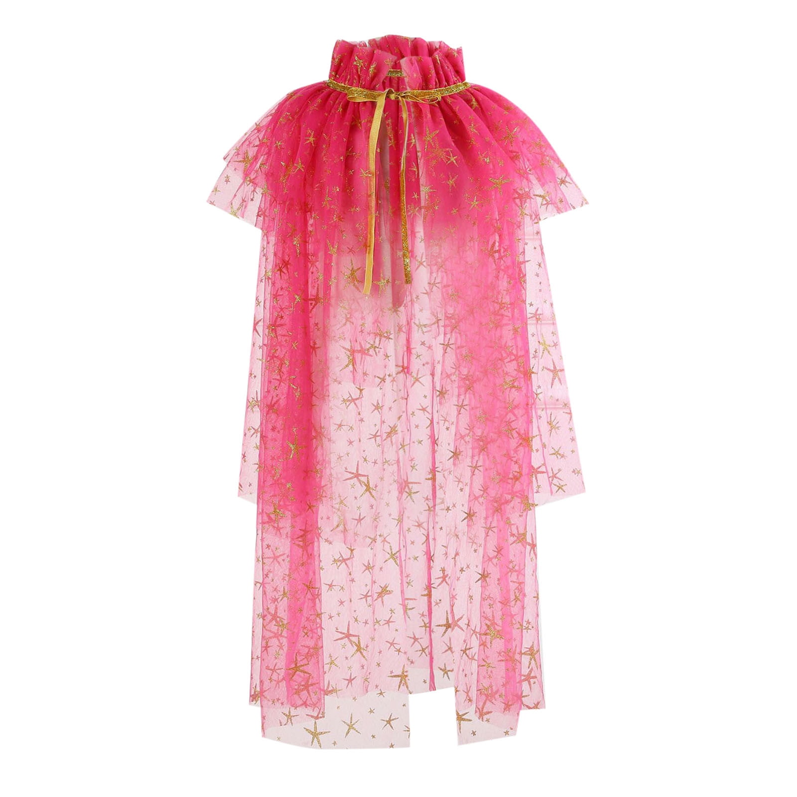 TAIAOJING Kids Lace Cape Toddler Girls Lace Up Cape Party Robe Holiday ...