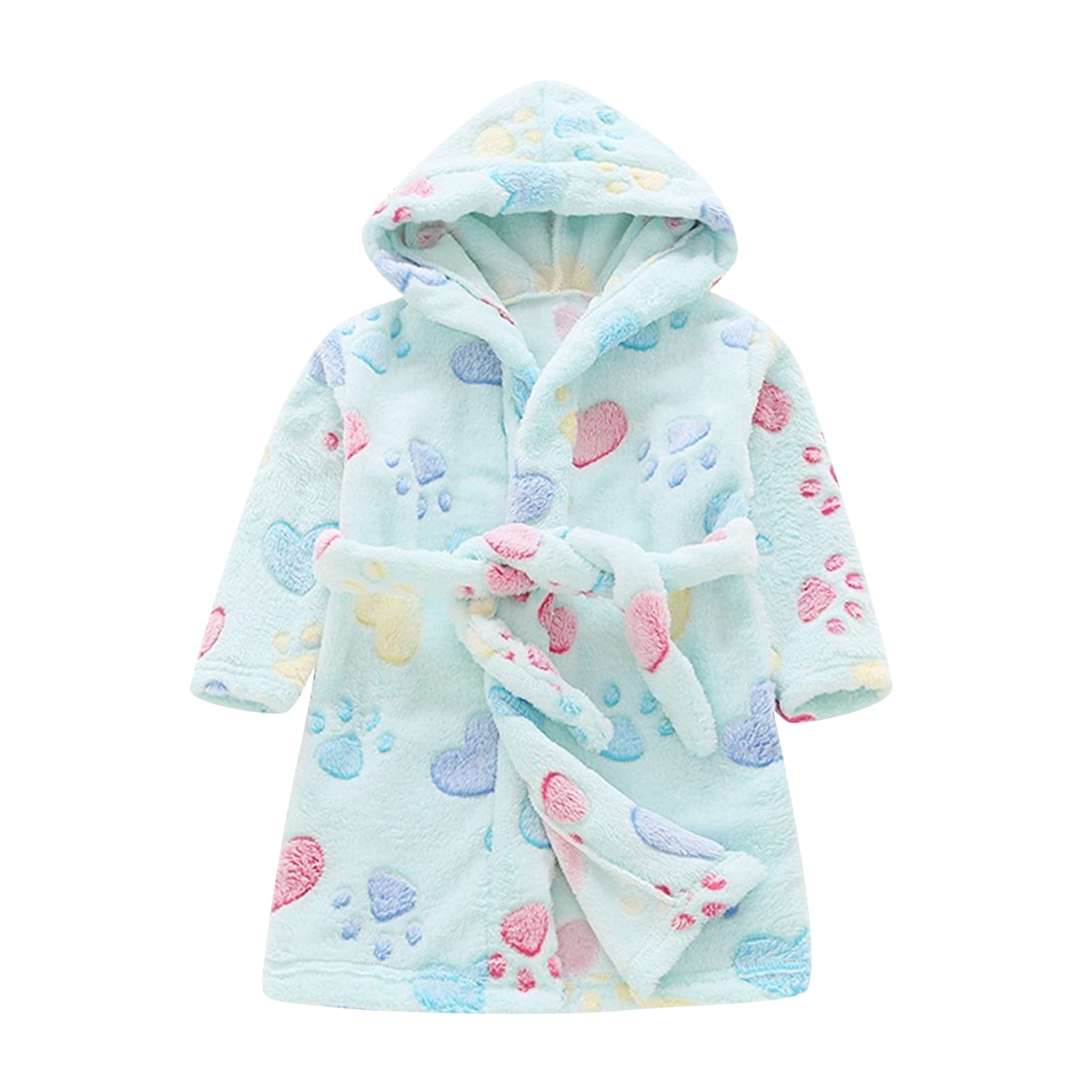 TAIAOJING Kids Robe Boys Girls Hooded Sleepwear Toddler Baby Cartoon ...