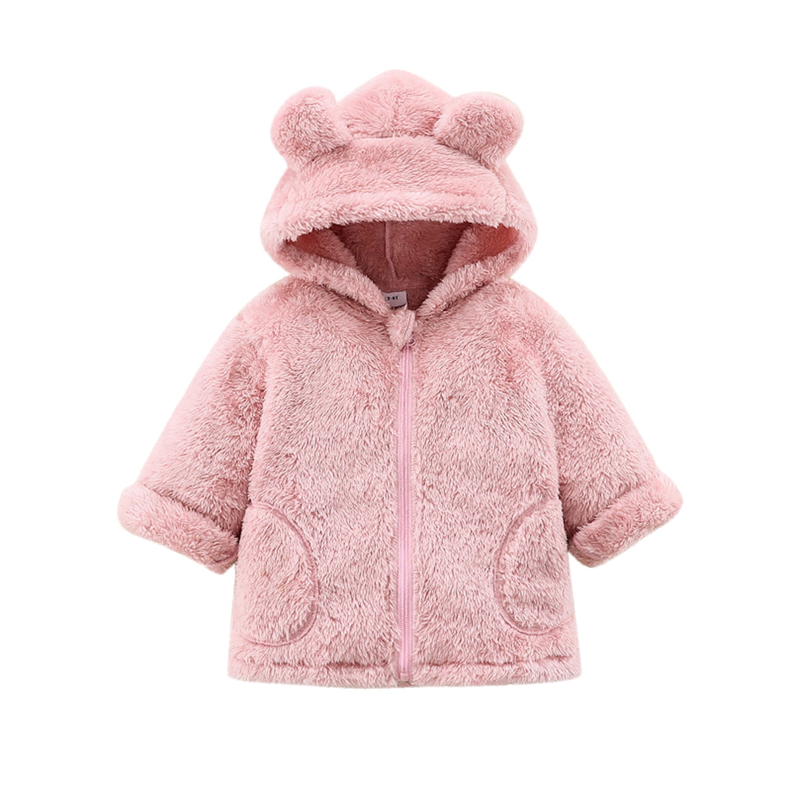 TAIAOJING Kids Toddler Jacket Coat Winter Girls Boys Hooded Soild Cartoon Ears Windproof Warm ...