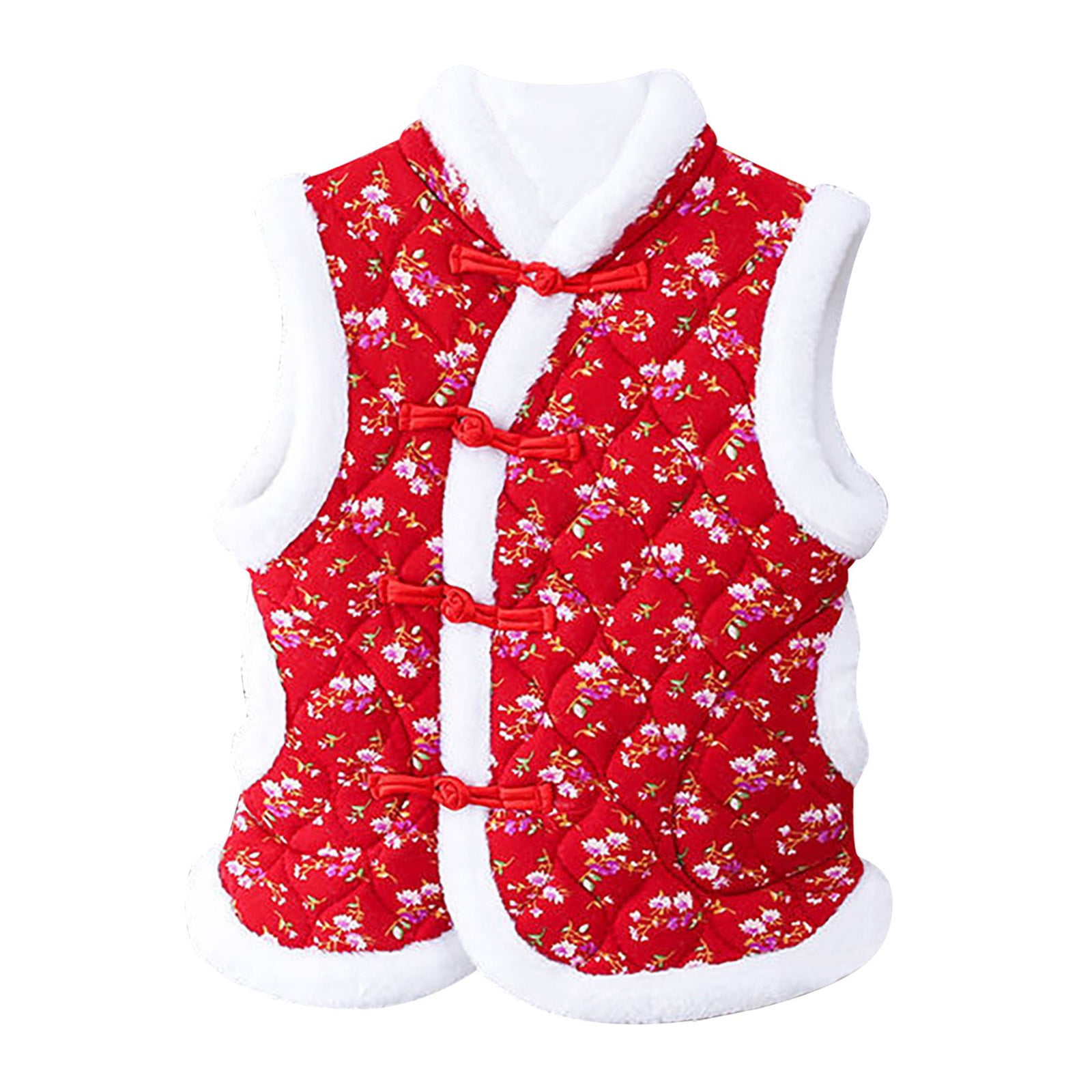 TAIAOJING Kids Winter Floral Sherpa Coat Toddler Baby Girl Boy Quilted ...