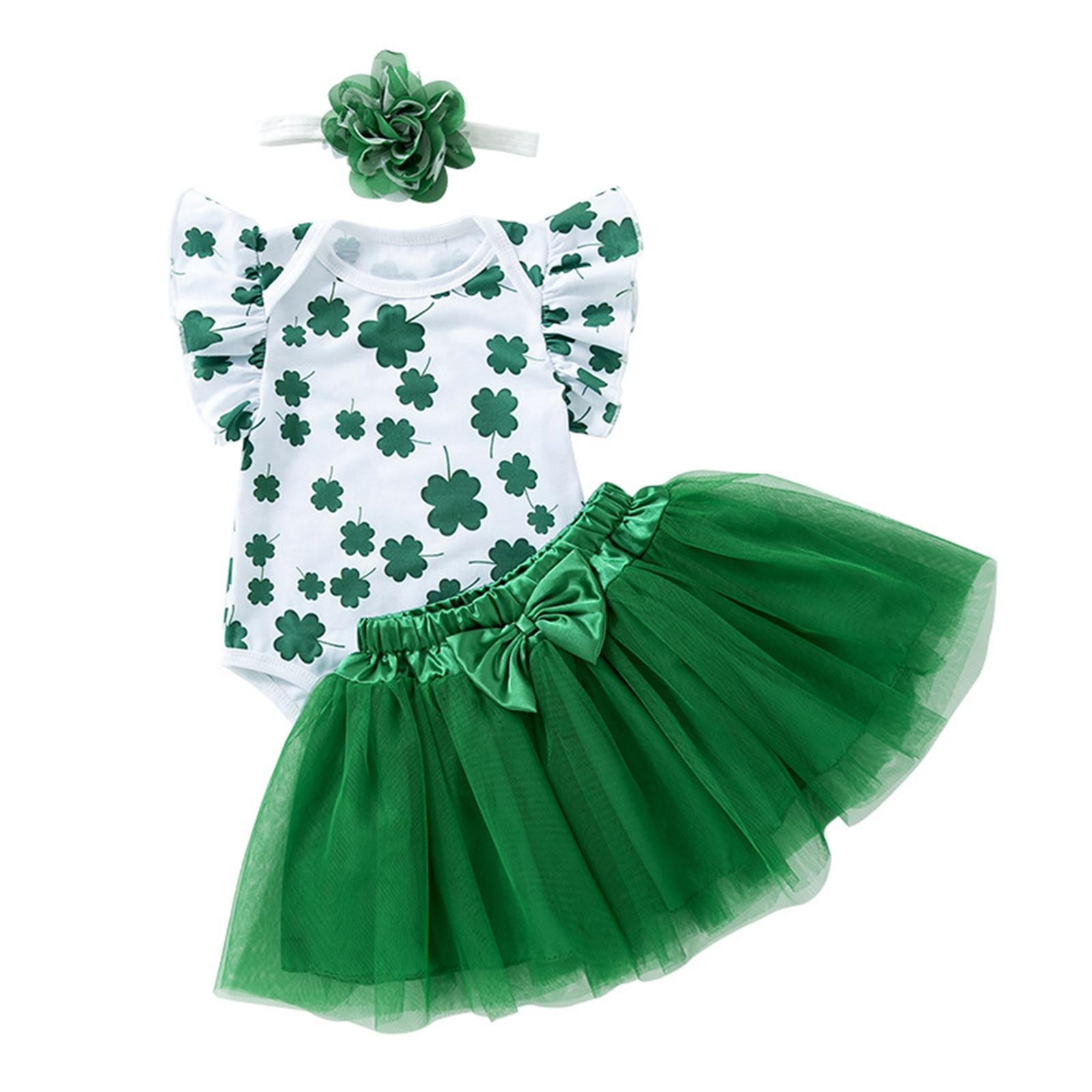 TAIAOJING Little Girls Summer Skirt Sets FestivaI Clothes Baby Girl's ...