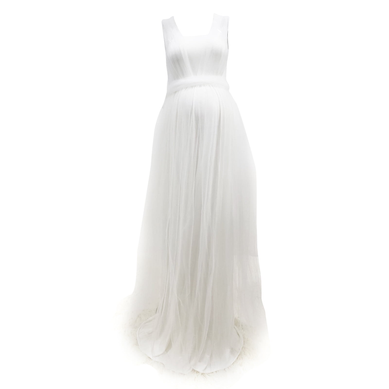 TAIAOJING Maternity Maxi Dress Women Sleeveless Props Dress Photography ...