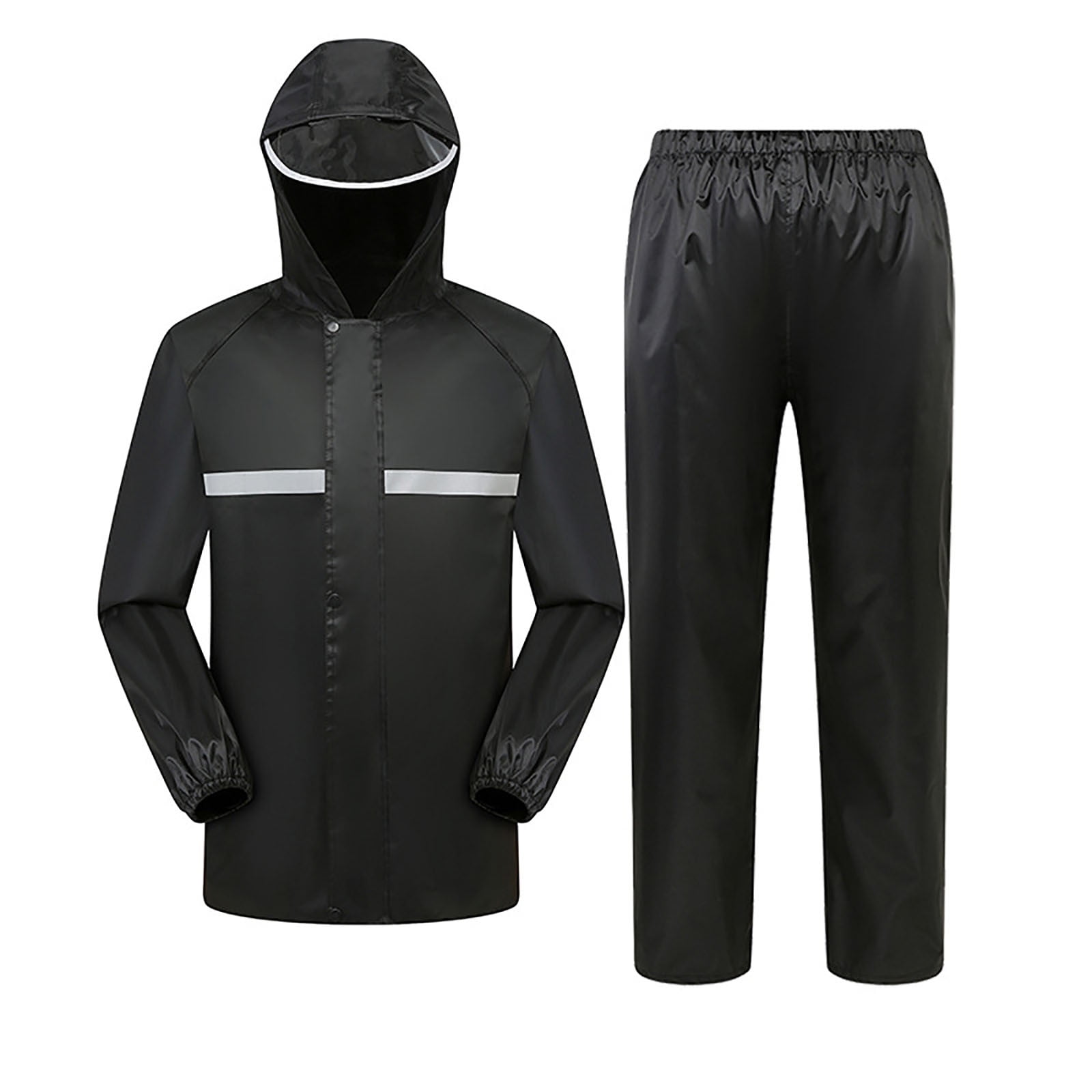 TAIAOJING Men 2 Piece Outfit Adult Full Body Rain Pants Riding Against ...