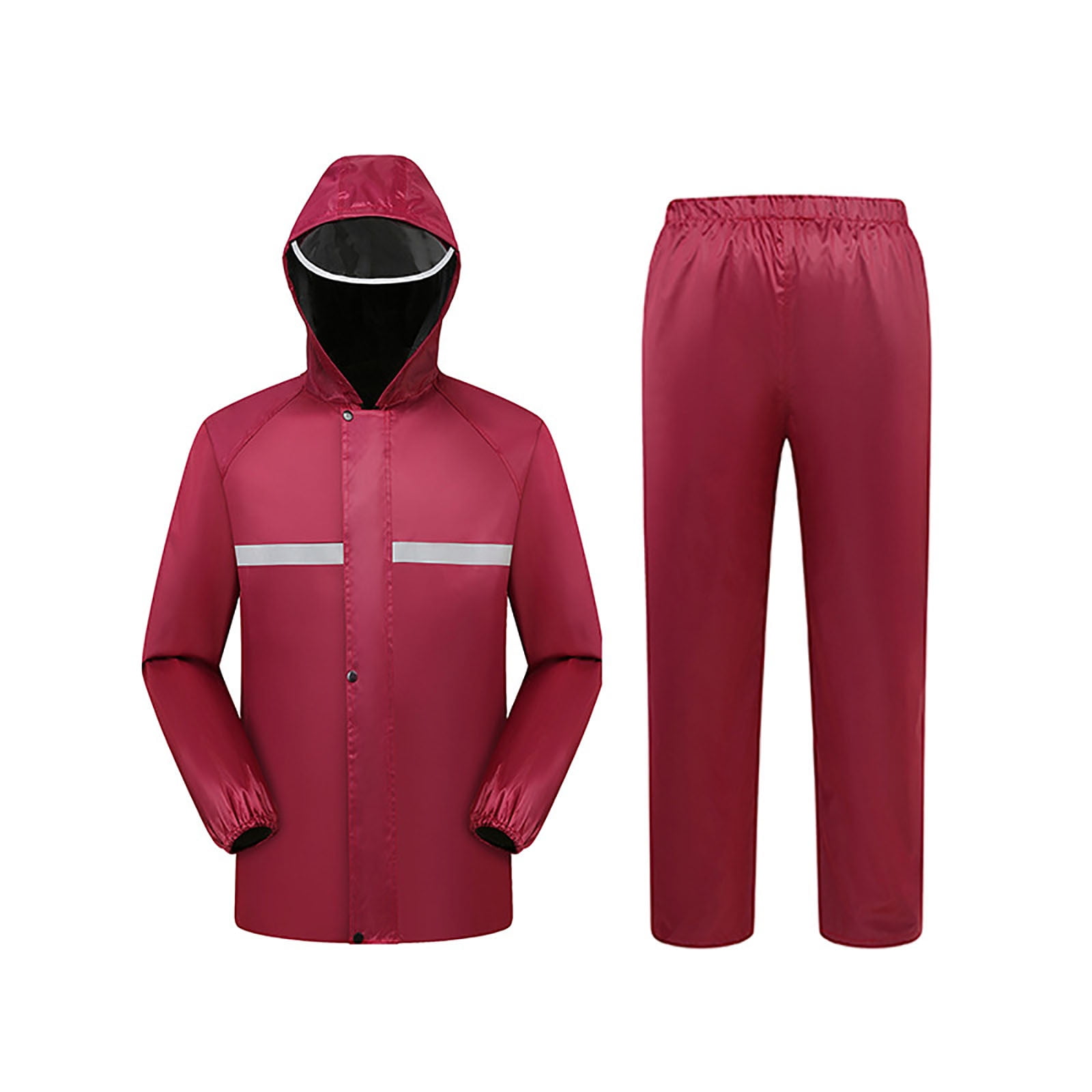 TAIAOJING Men 2 Piece Outfit Adult Full Body Rain Pants Riding Against ...