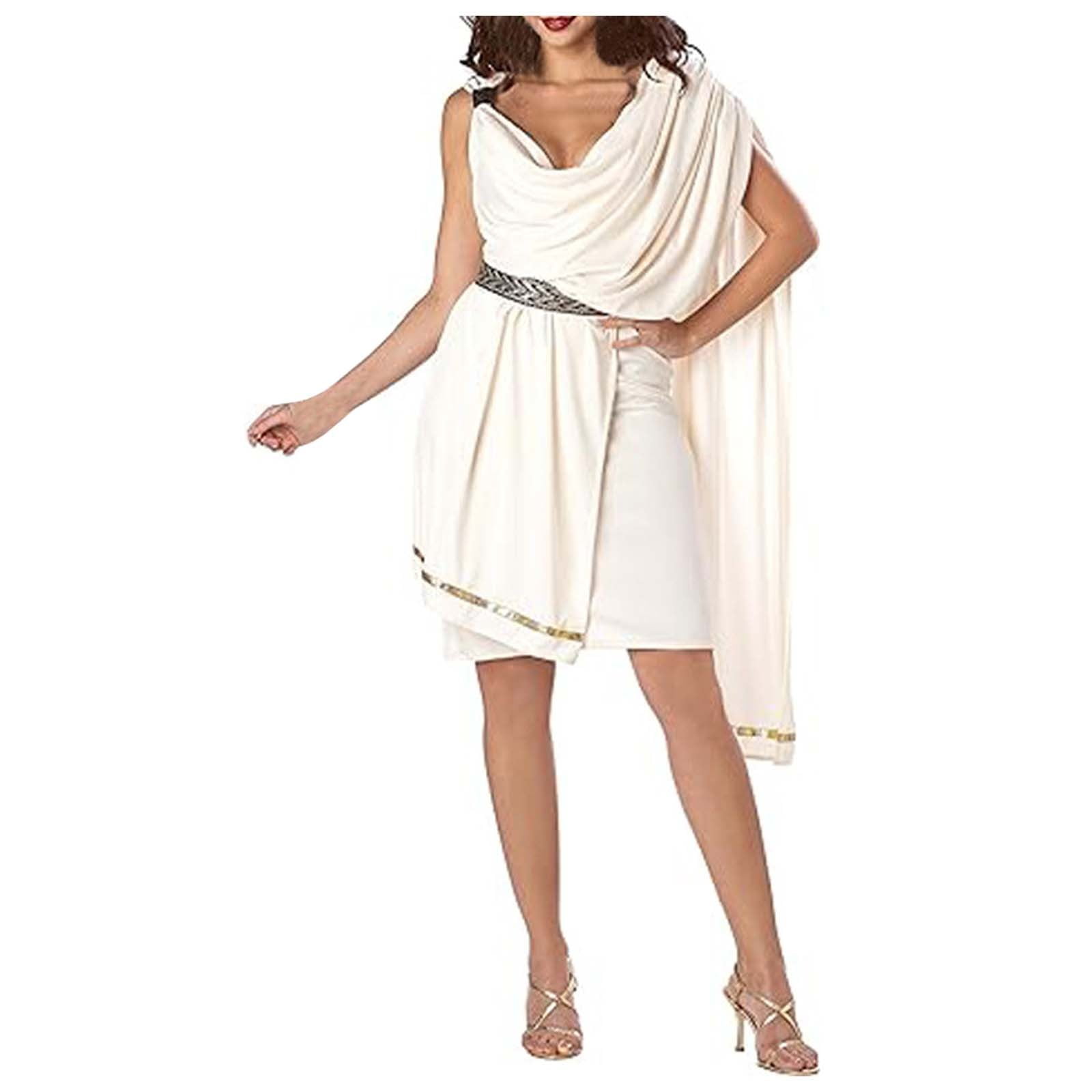 TAIAOJING Men Greek Toga God Costumes Adult Roman Deluxe Hallowmas ...