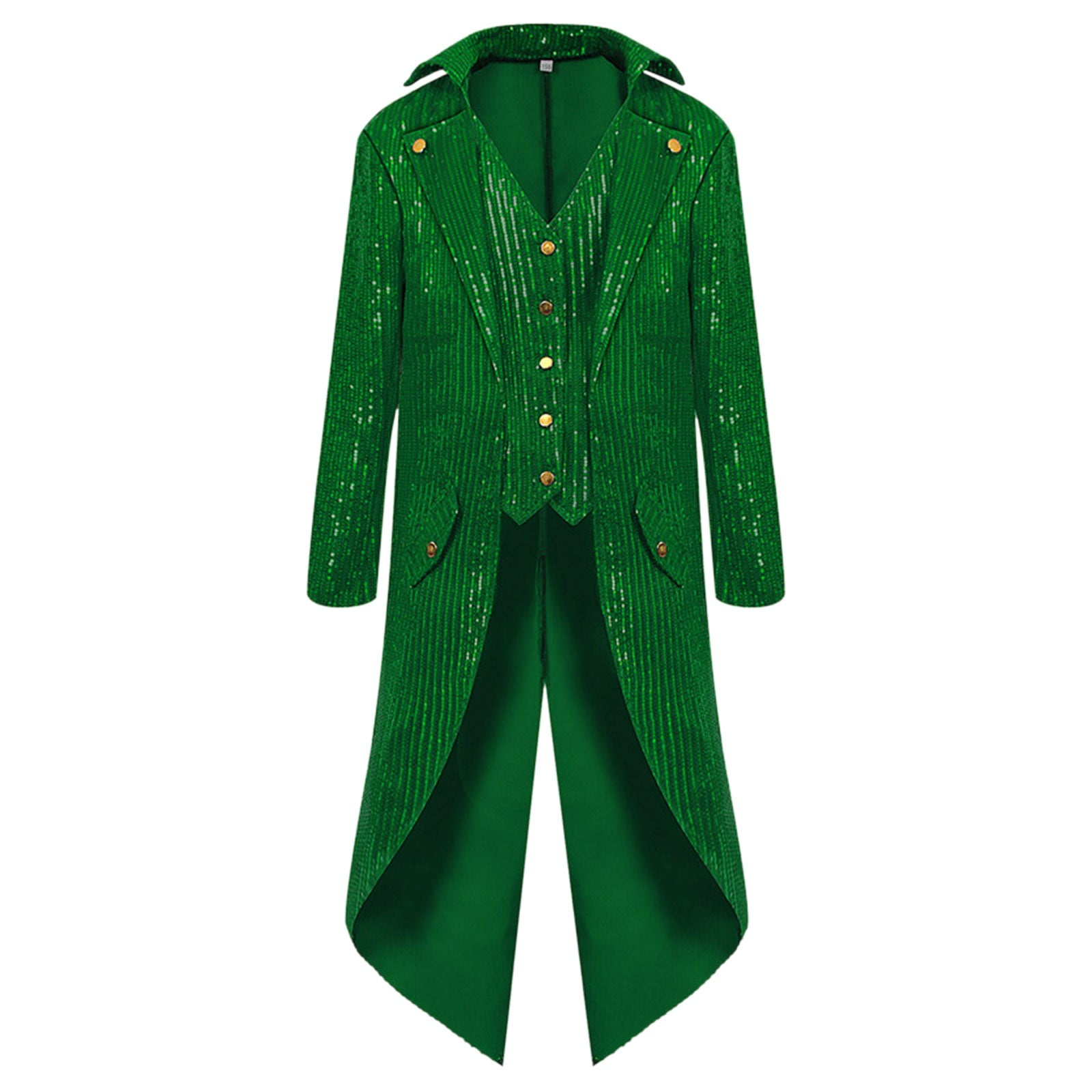 TAIAOJING Men Retro Vintage Dress Medieval Renaissance Irregular Hem In ...