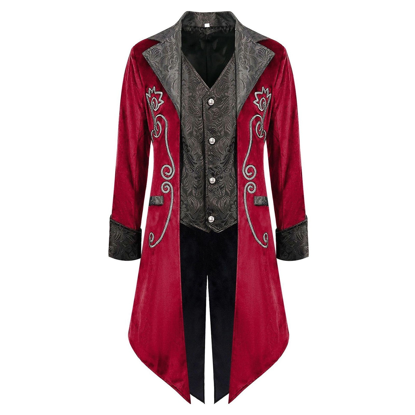TAIAOJING Men's Vintage Tails Costumes Jacket Retro Formal Wear For ...